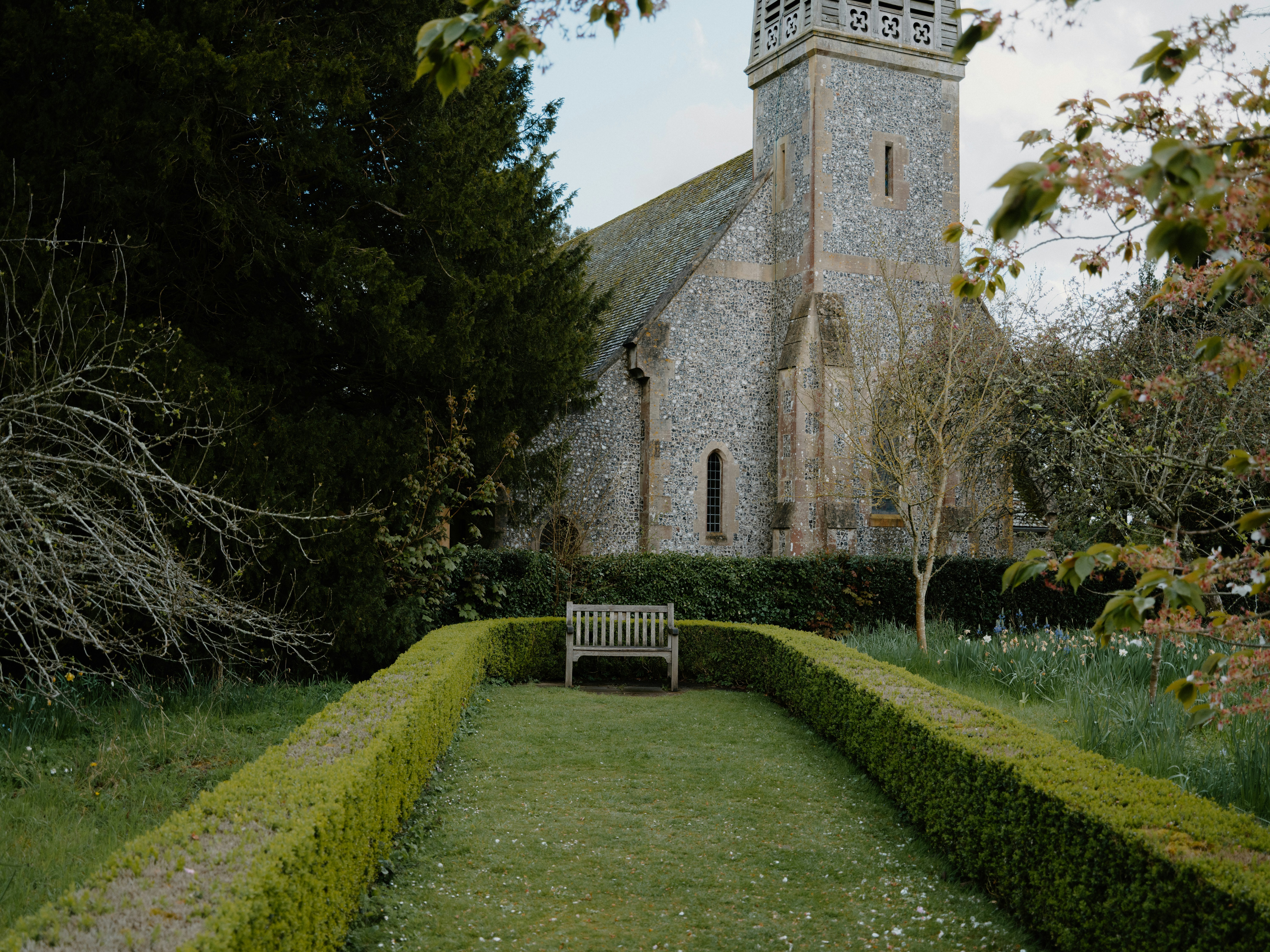 Garden Path to the Bell Tower
