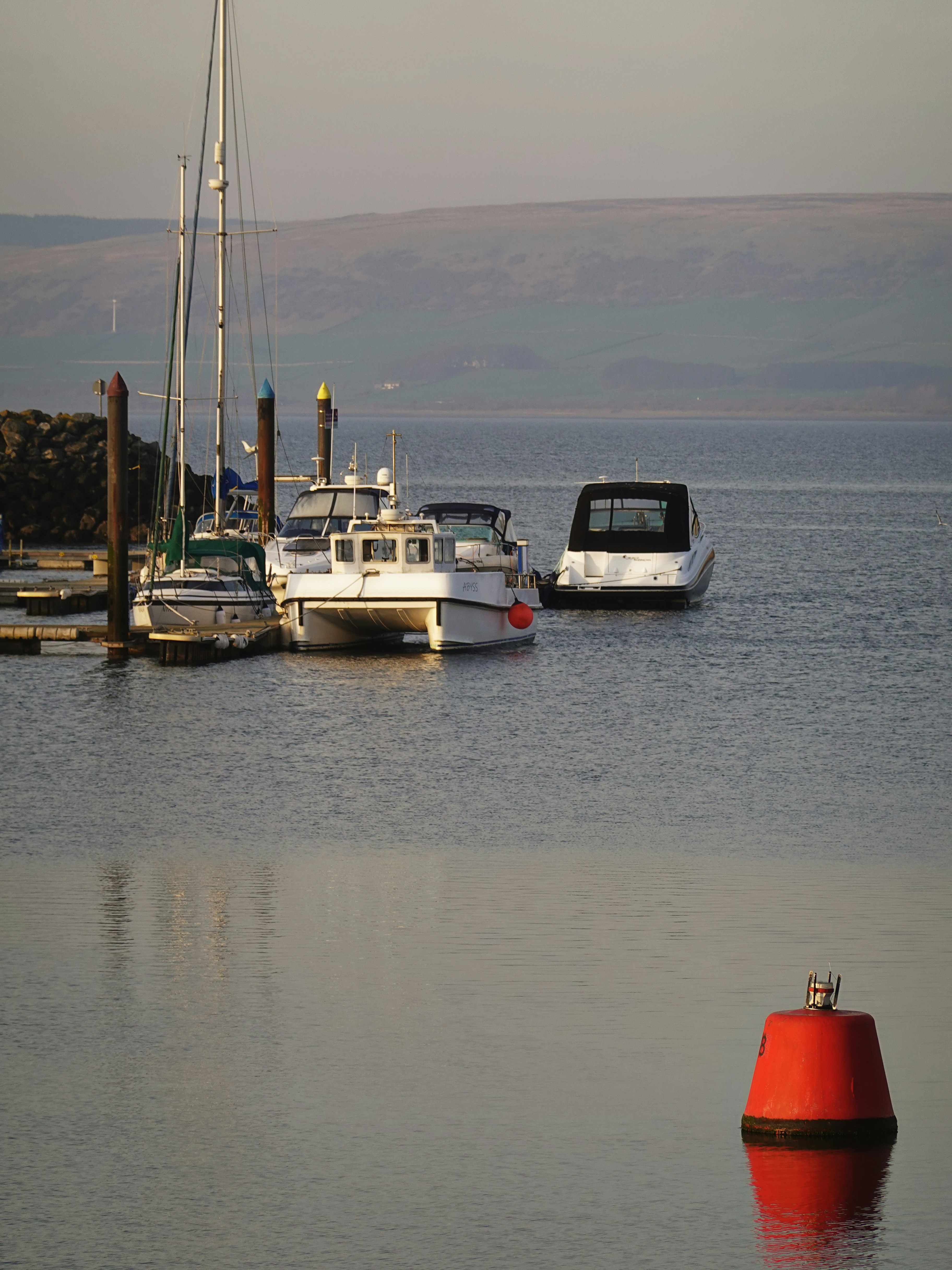 Still Waters, Pierside Boats at Dusk