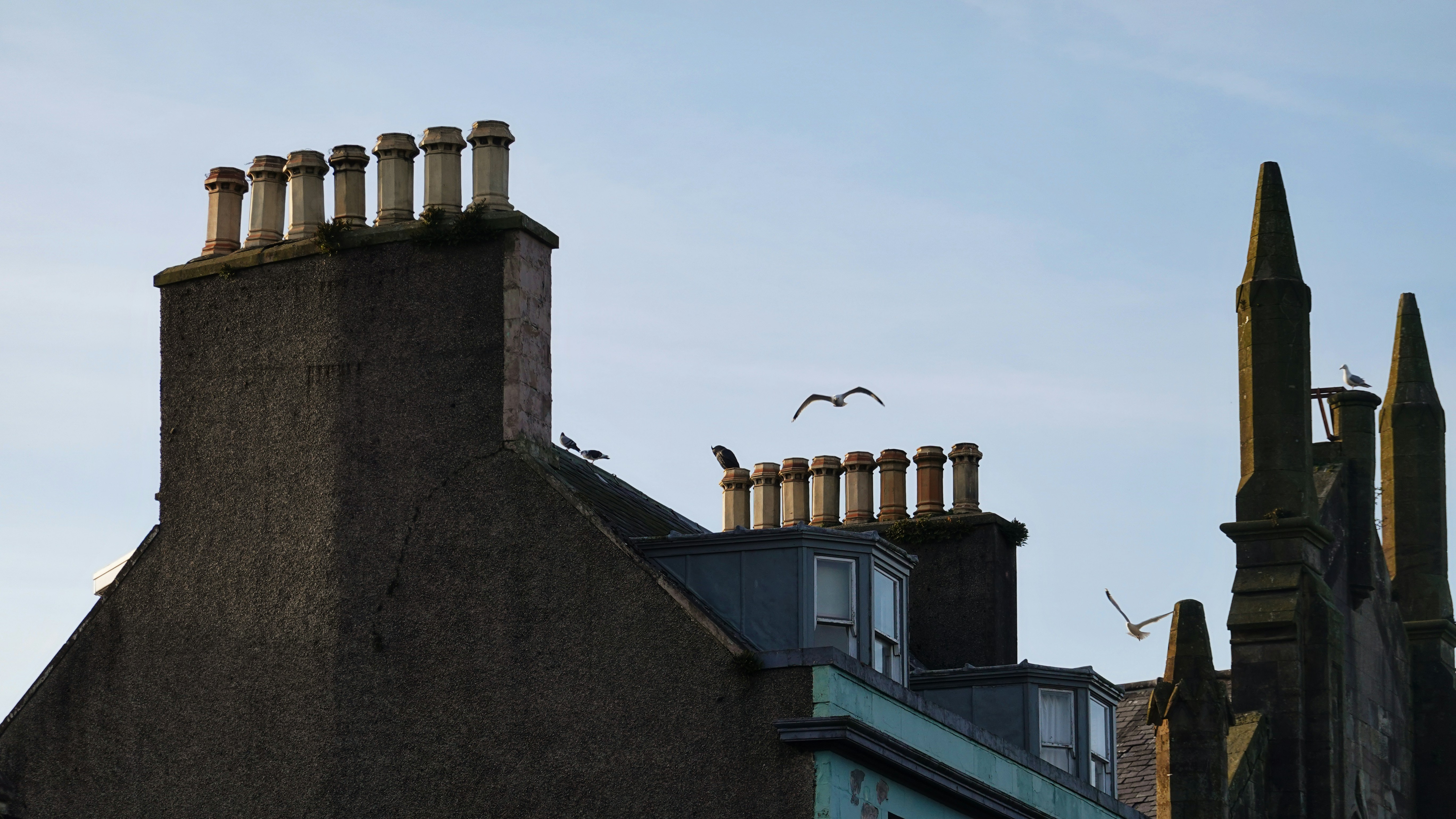 Chimney Row at Dusk