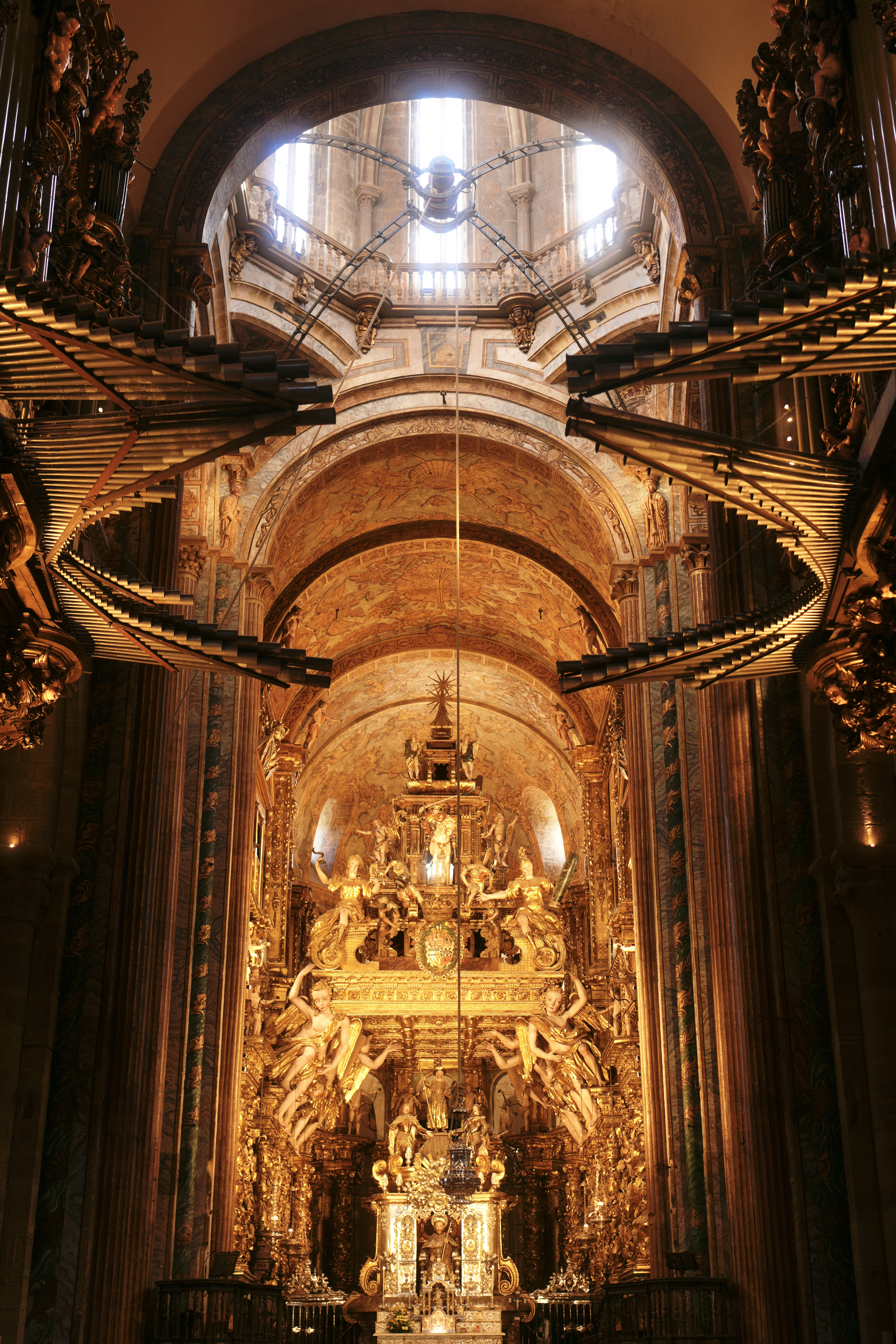 Golden Cathedral: Intricate Baroque Reverie Inside a Sacred Hall