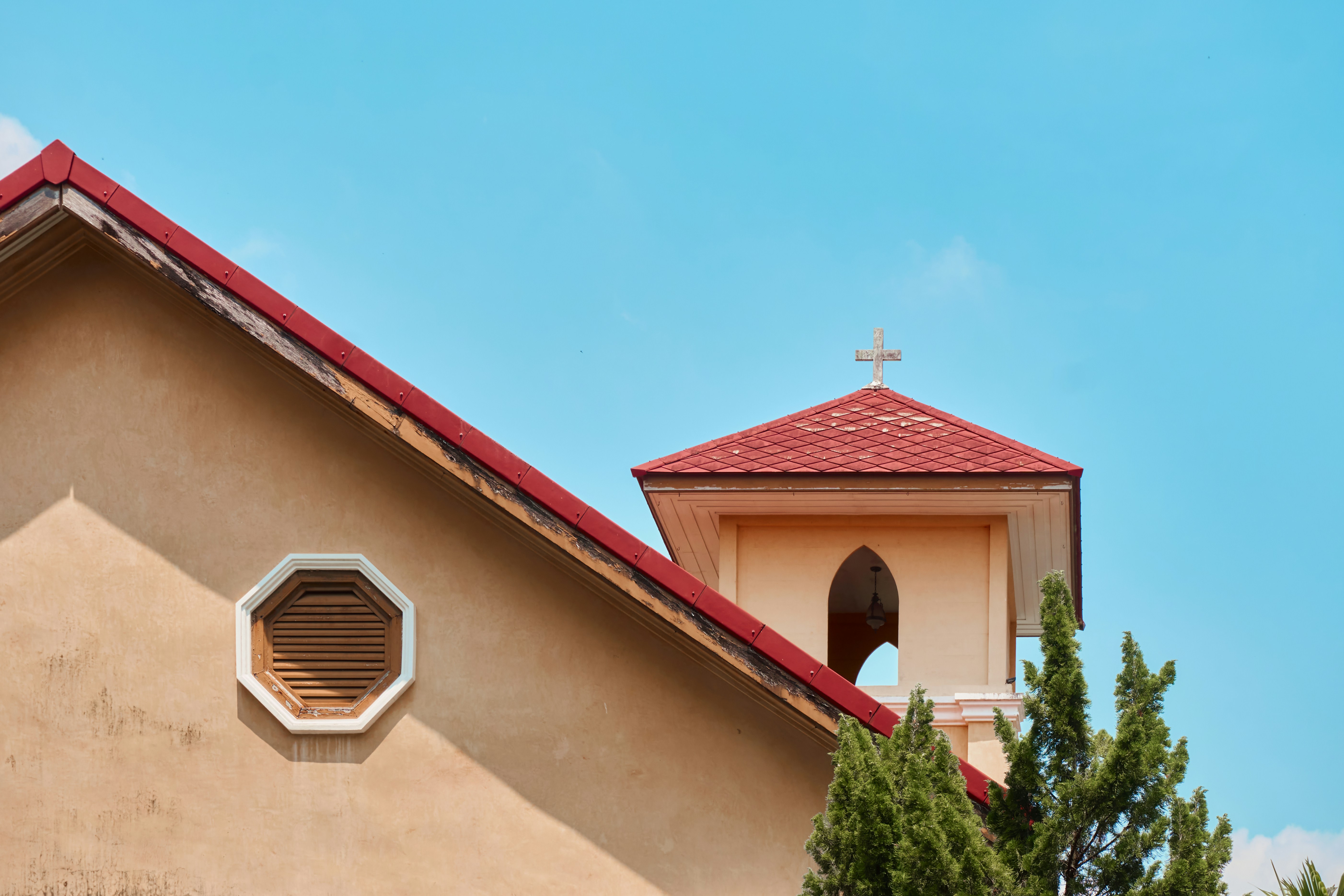 Terracotta Rooflines Under a Bright Blue Sky