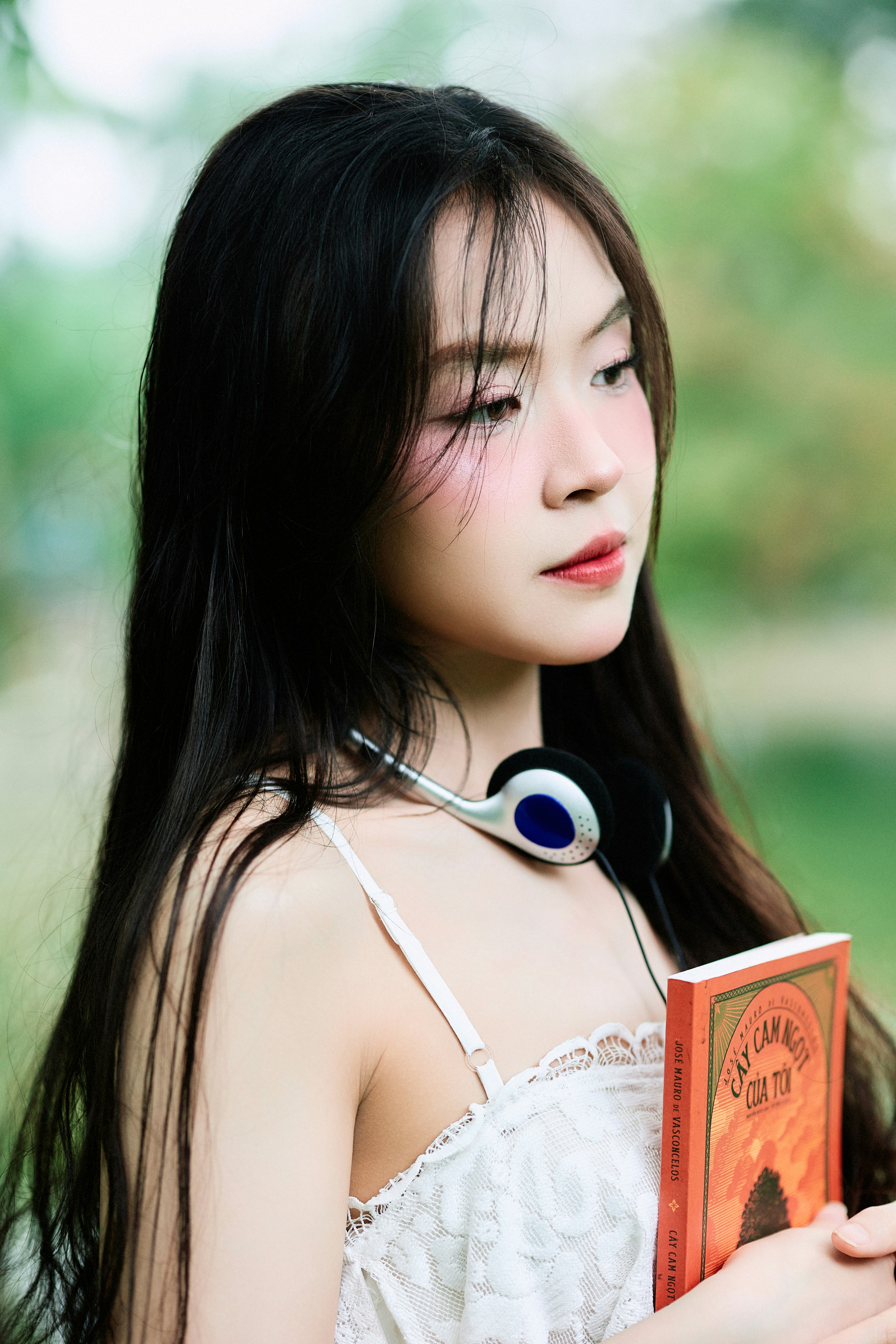 Soft Focus Reverie: A Portrait of Quiet Contemplation