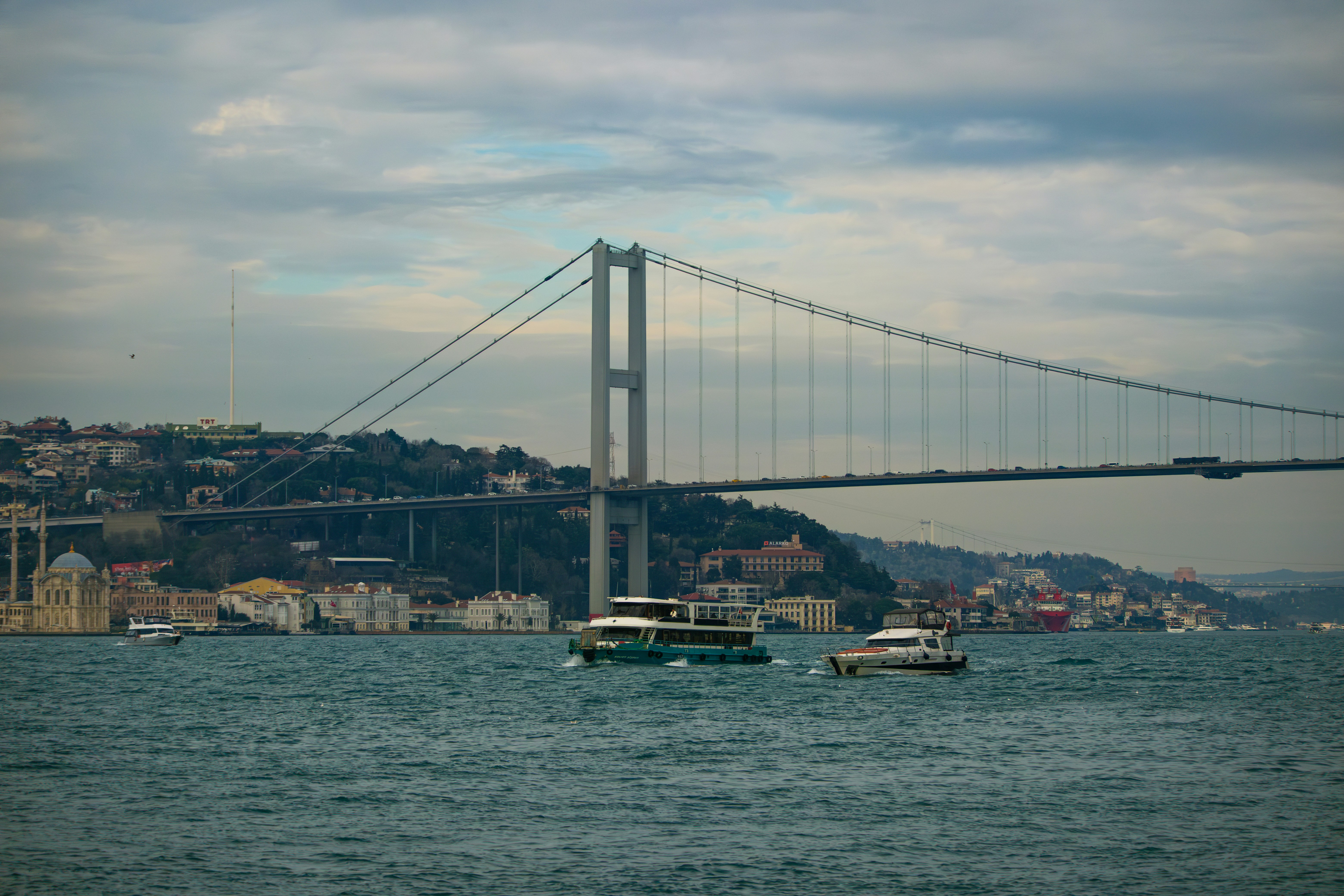 Suspended Span over the Bosphorus: A Morning Passage
