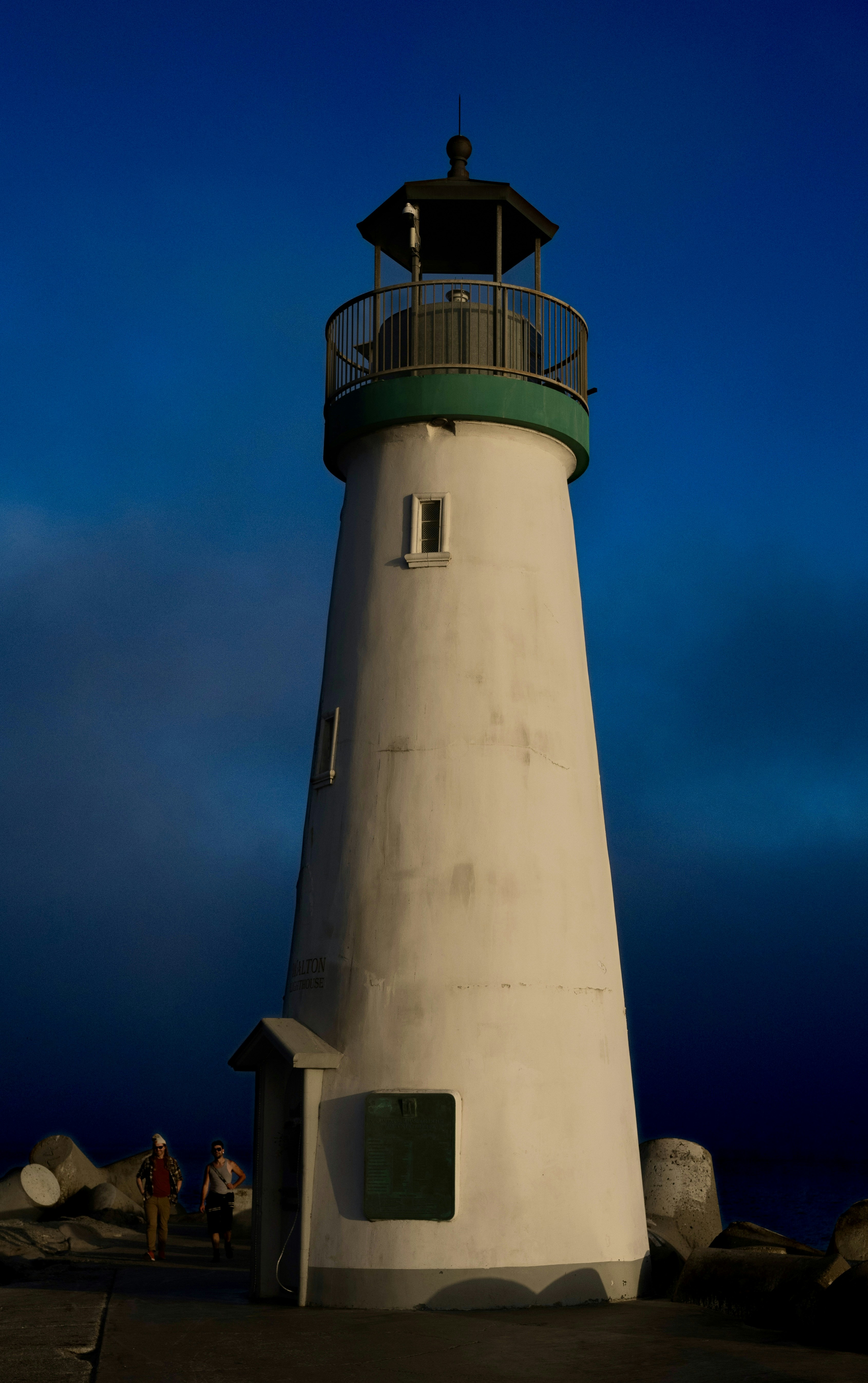 Beacon at Dusk: The White Tower Reaches Toward a Velvet Sky