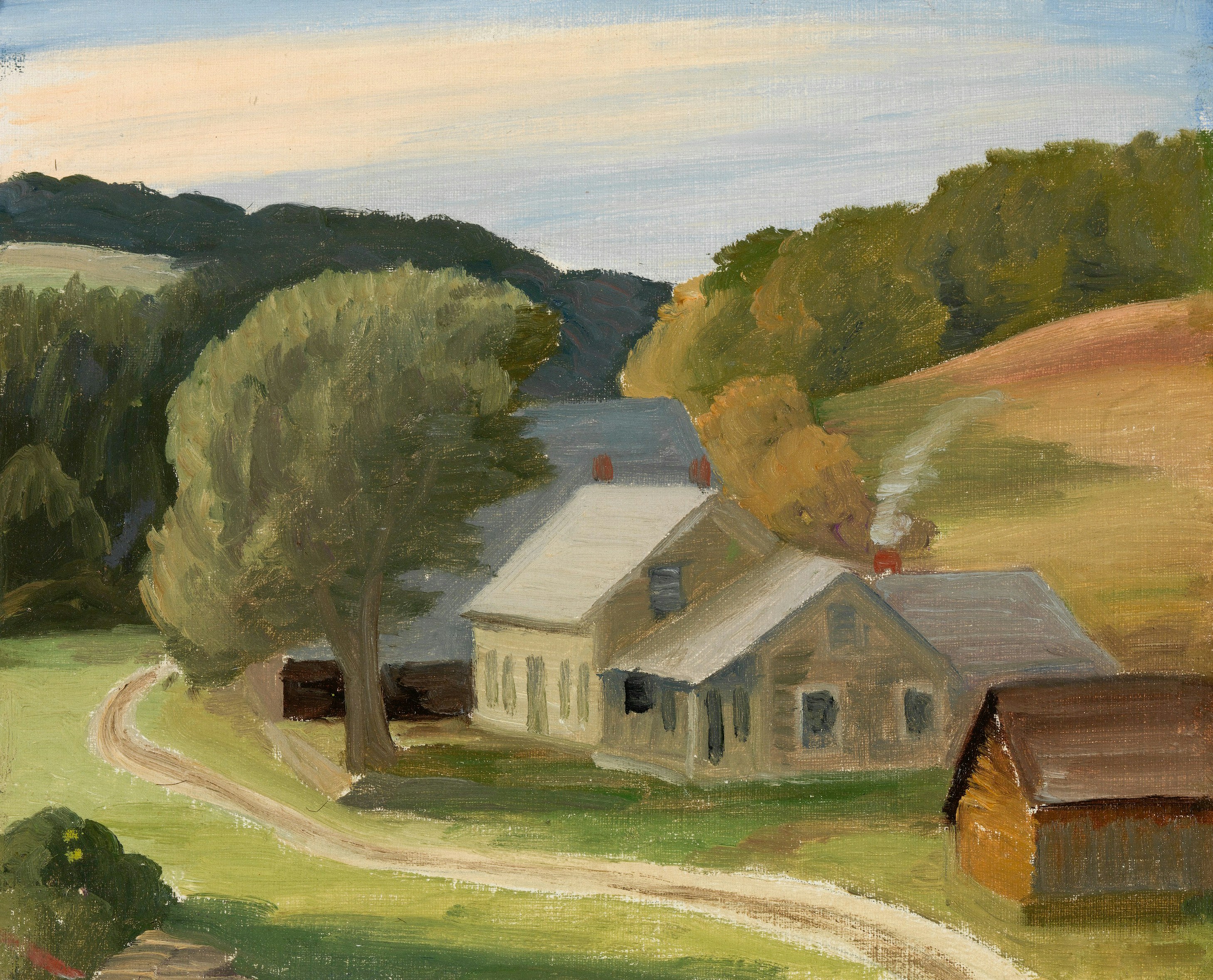 Pastoral Pathway to a Quiet Homestead