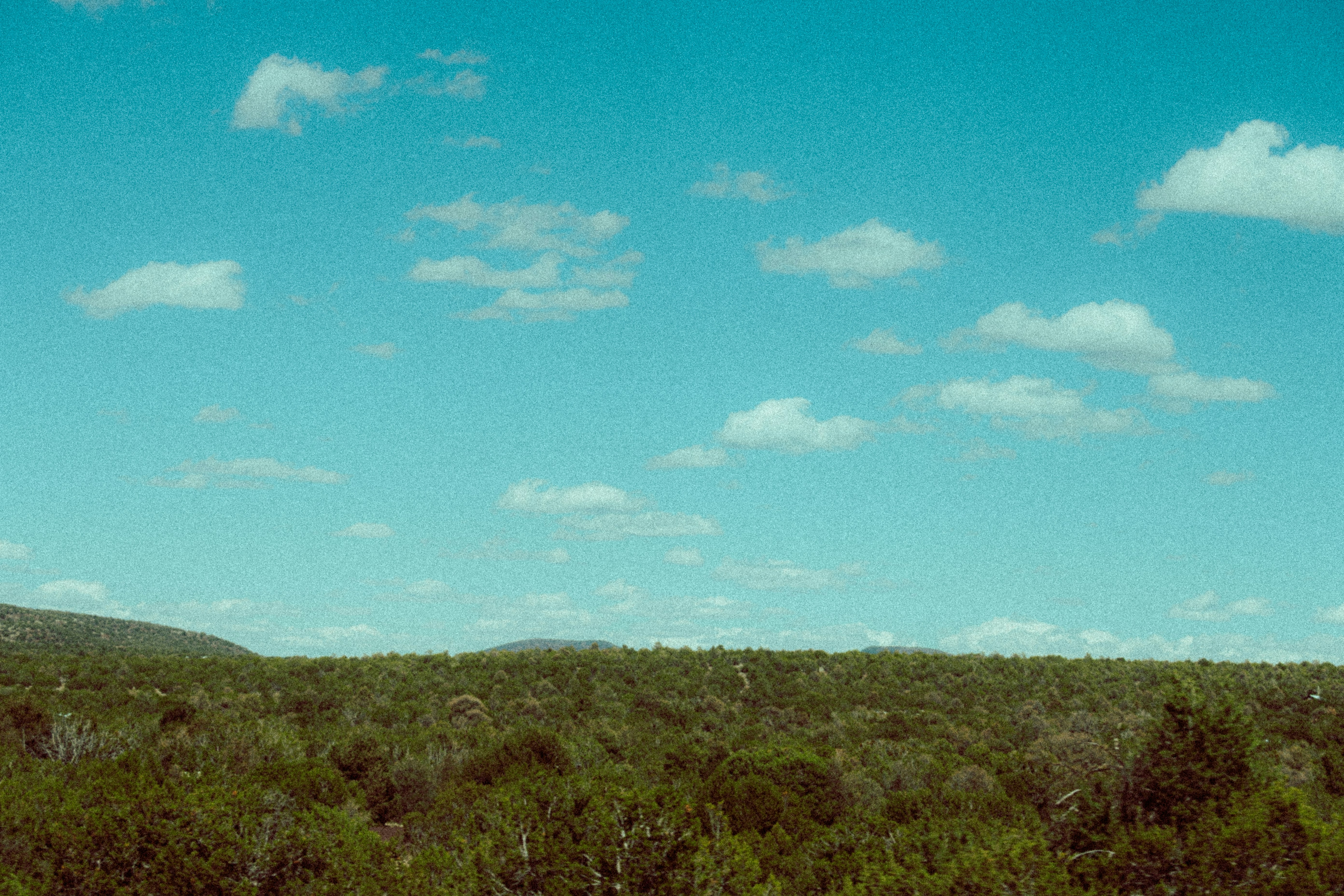 Azure Sky Over Quiet Hills