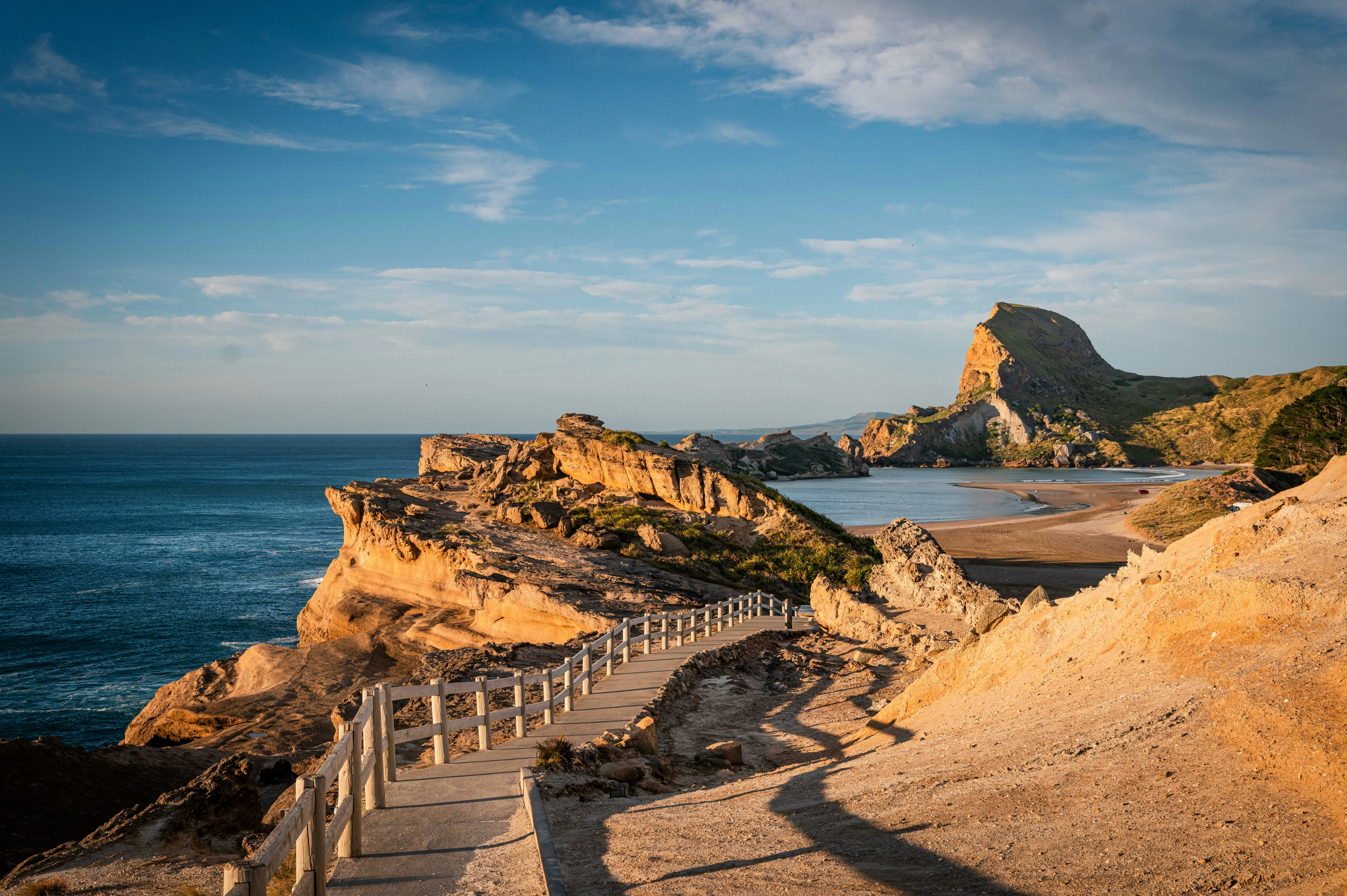 Golden Path to the Cliffside Cove