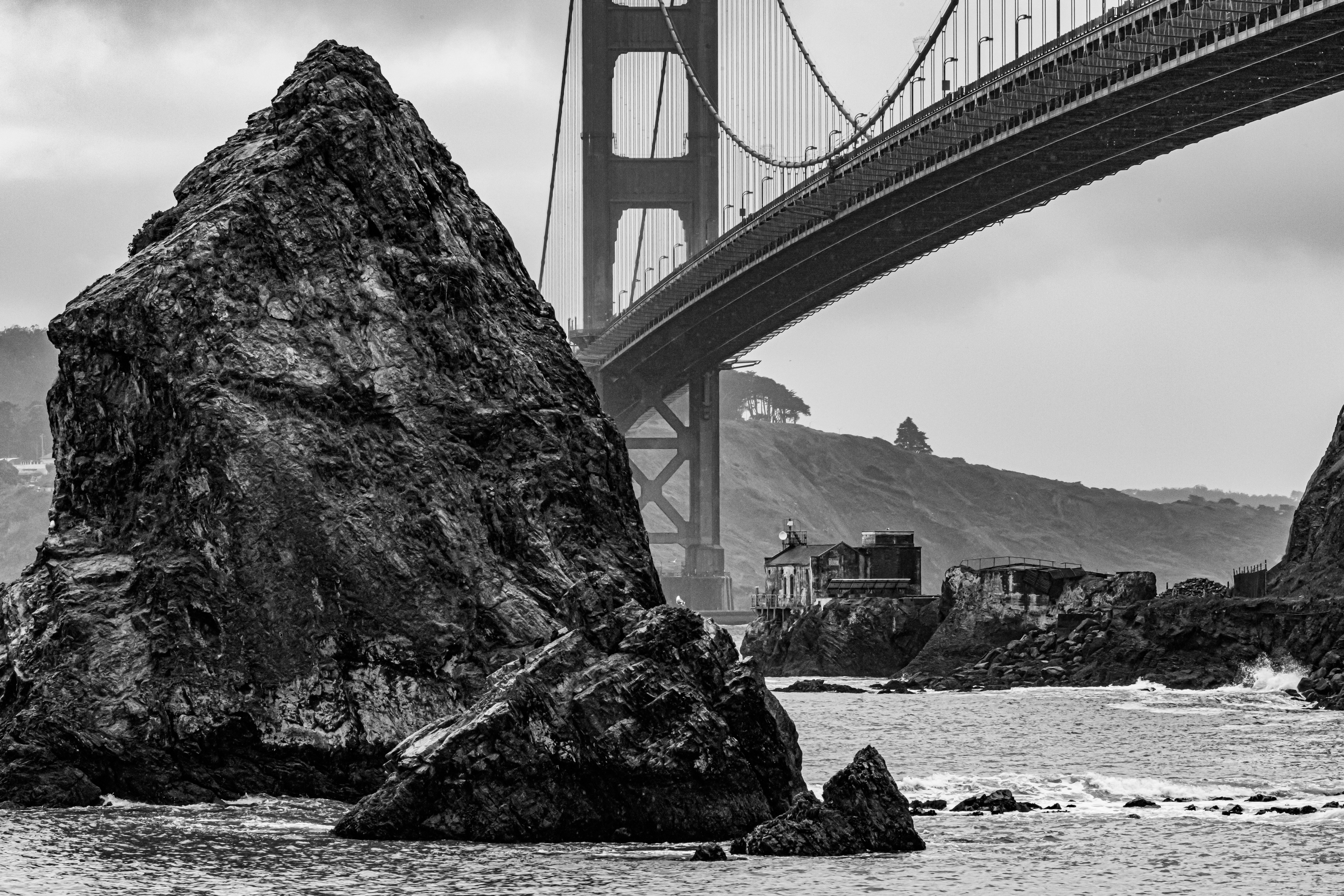 Rock and Span: A Quiet Moment Beneath the Golden Gate