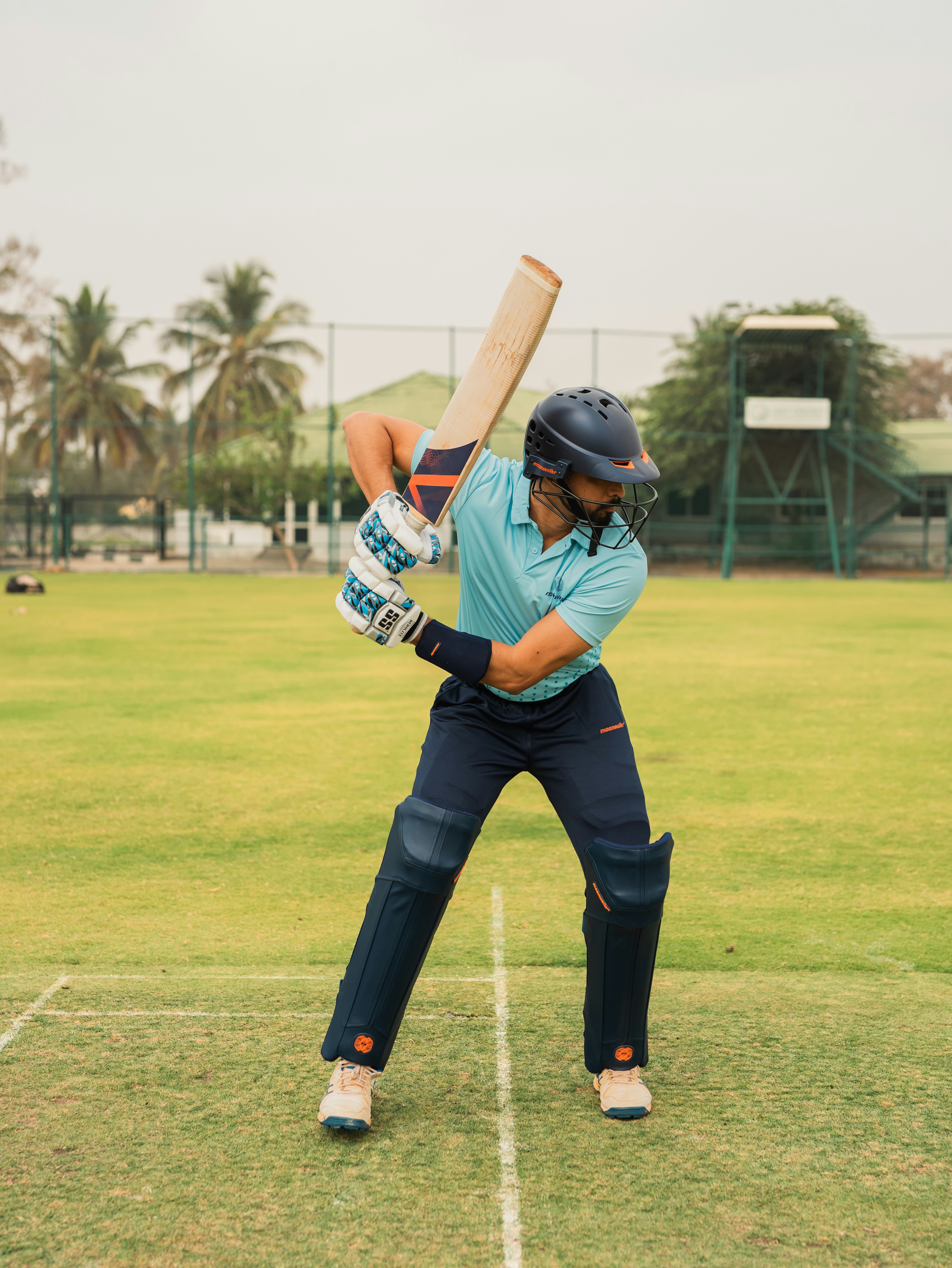 Swinging for a Boundary: A Cricketer at the Moment of Contact
