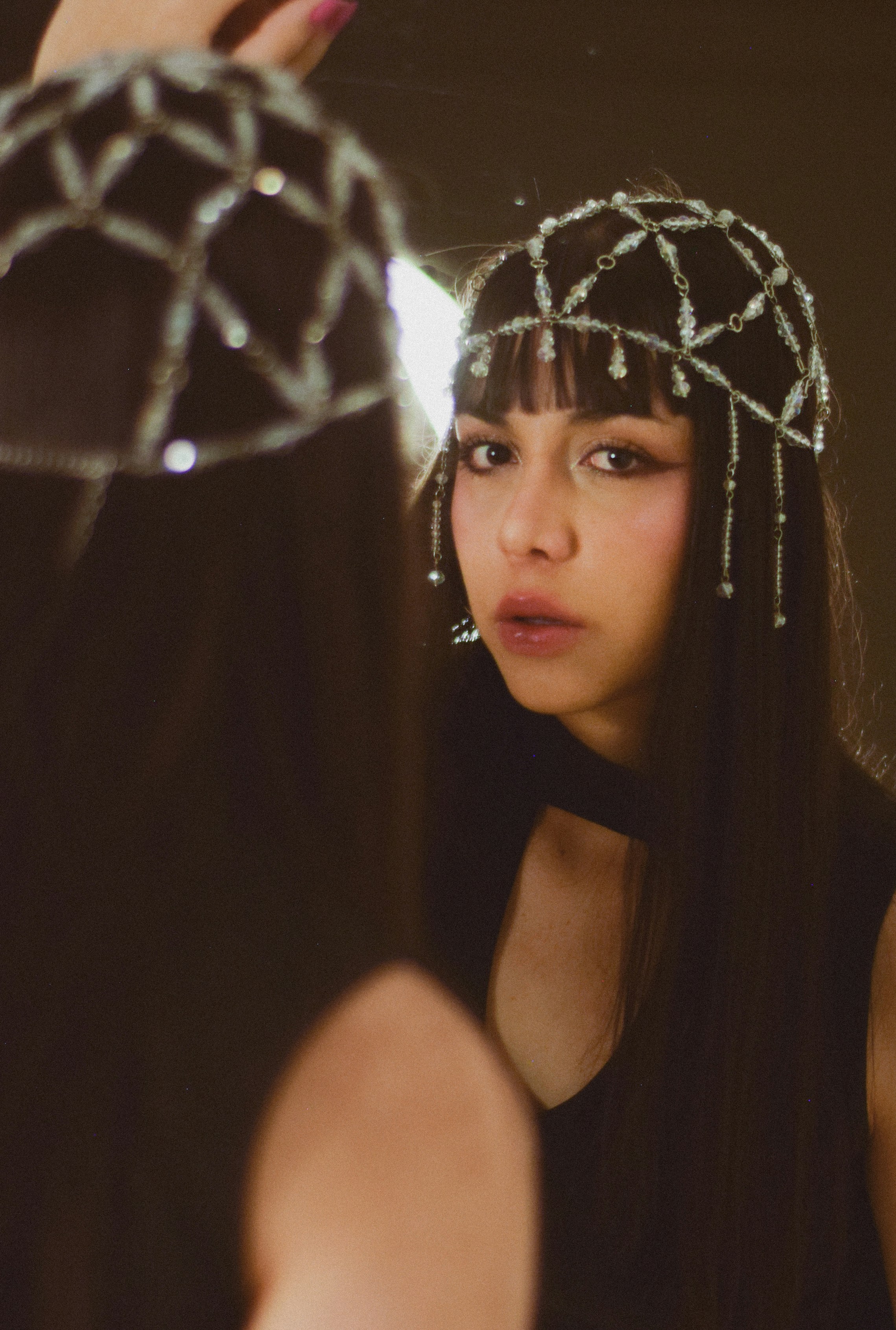 Gleaming Headpiece, Intense Gaze