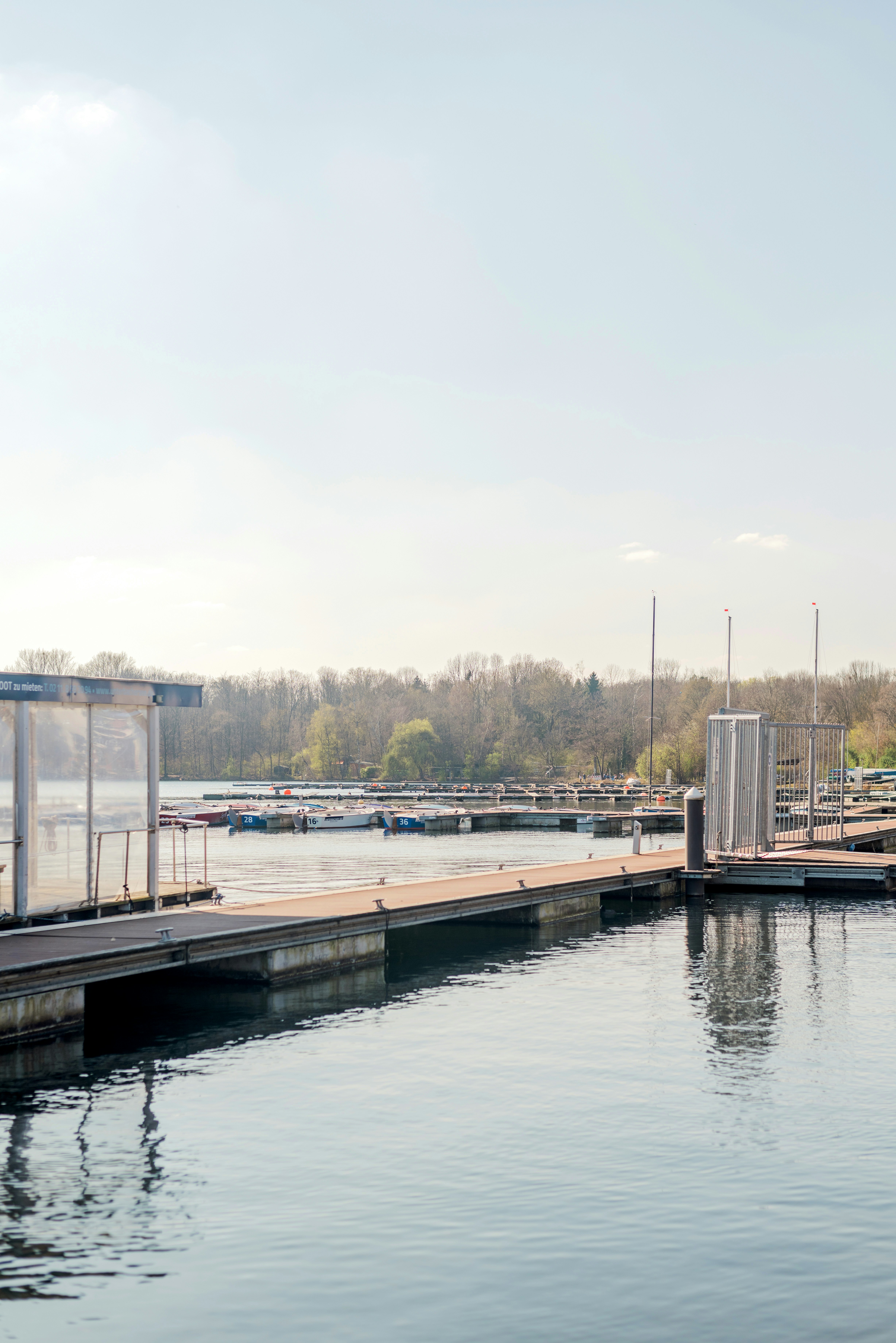 Quiet Marina Docks at Soft Morning Light