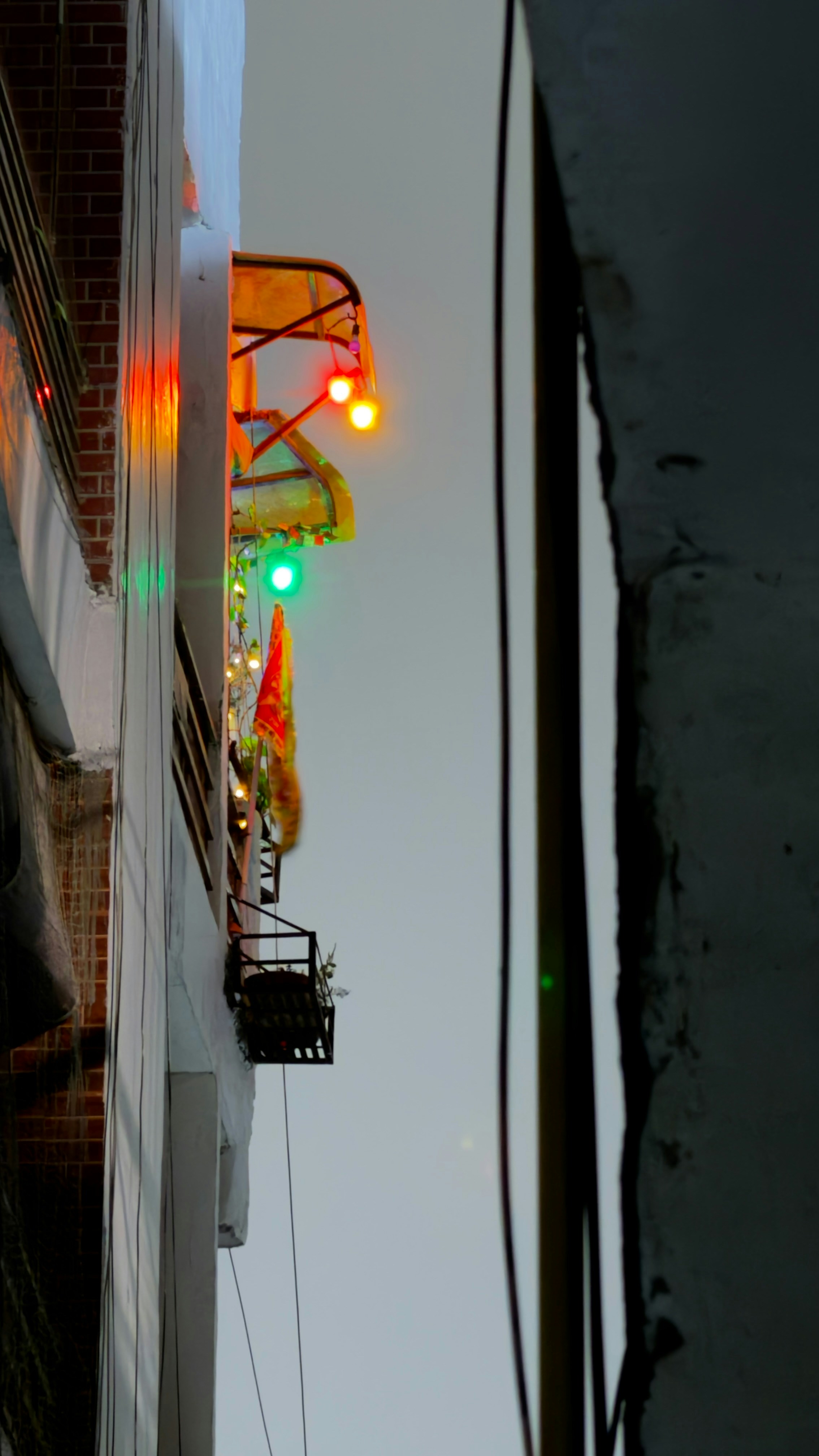 Neon Banners and Street Light Skeletons