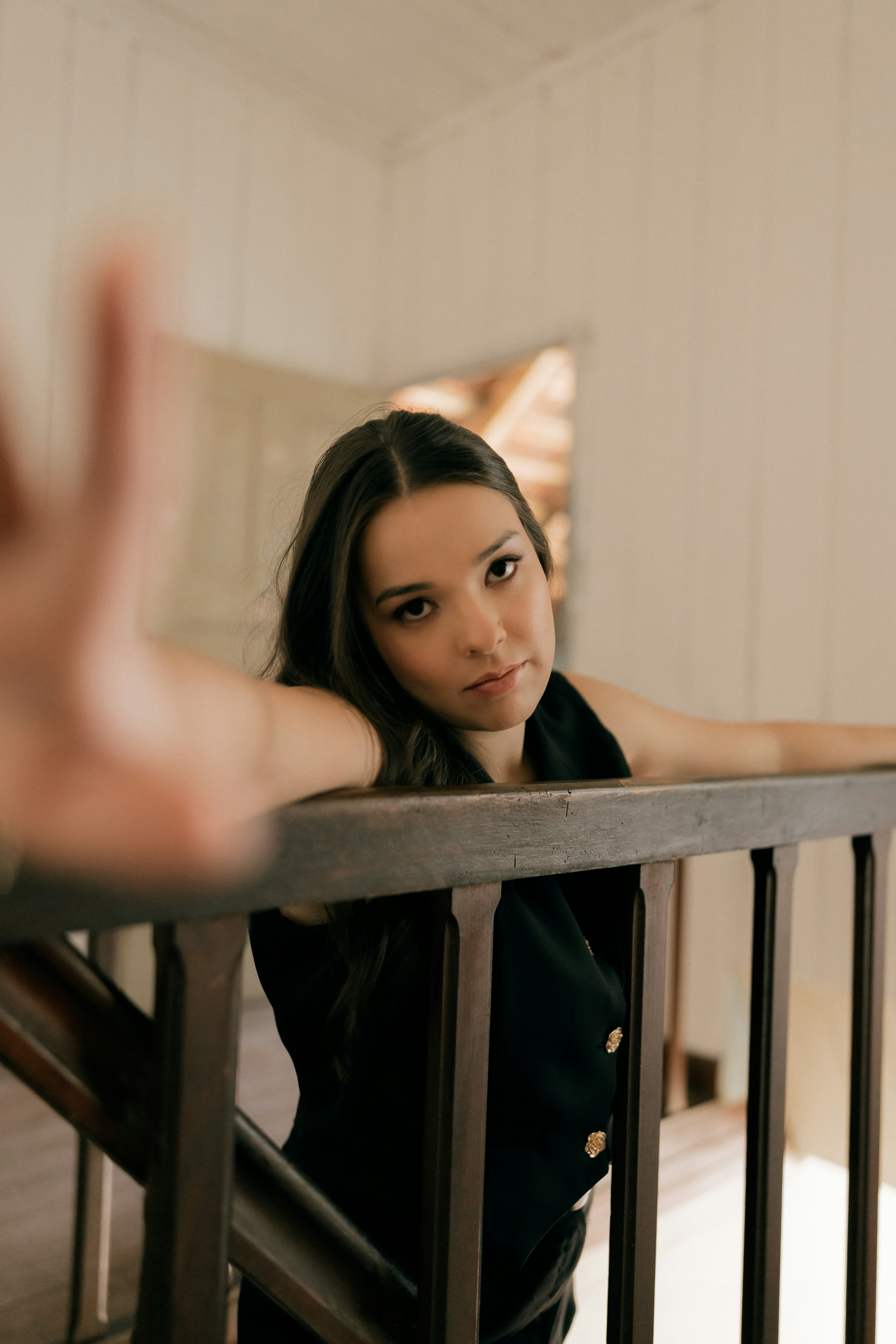 Reach Across the Balcony: a Intimate Gaze from the Studio Stairwell