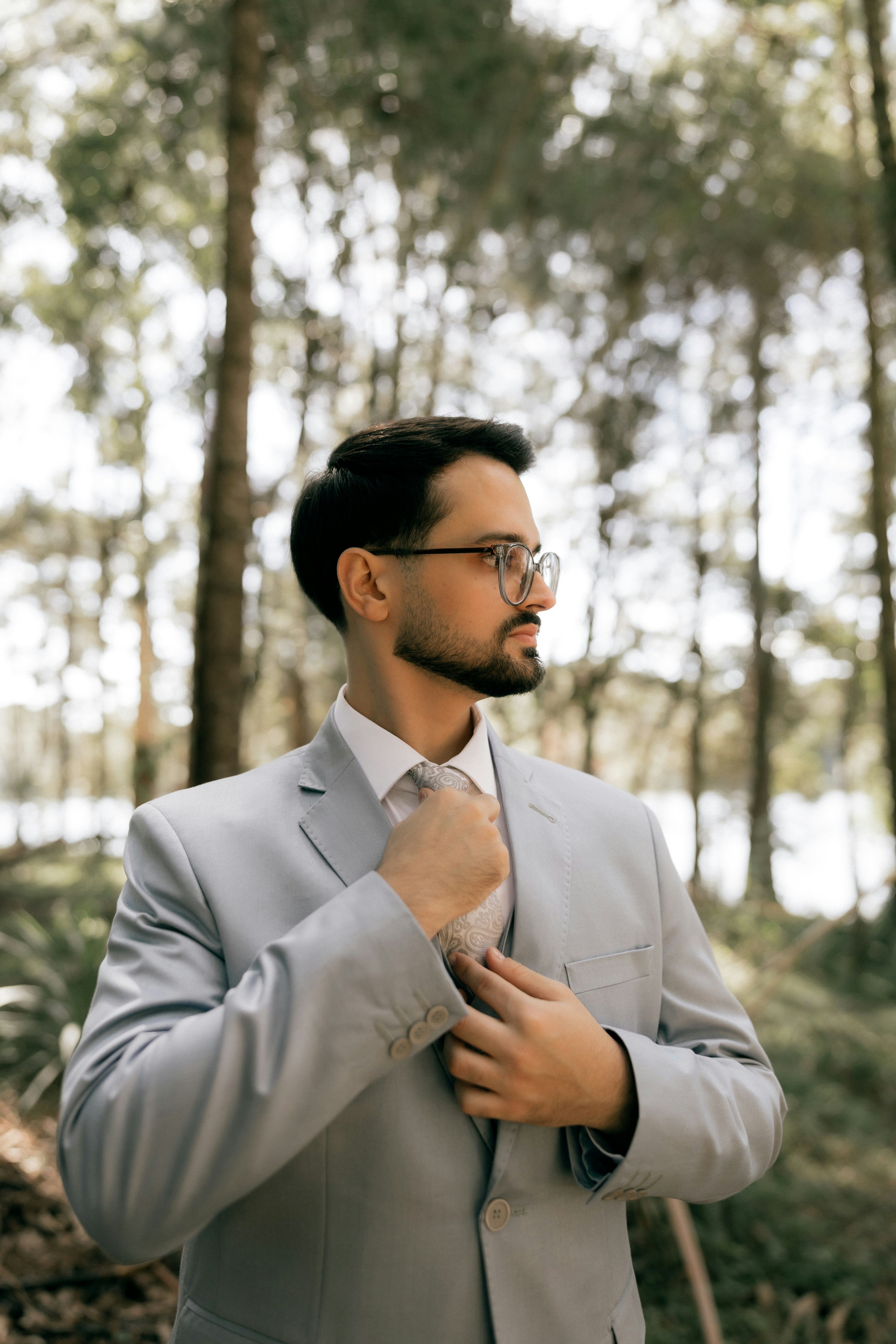 Tailored Confidence: a portrait in quiet Forest Light
