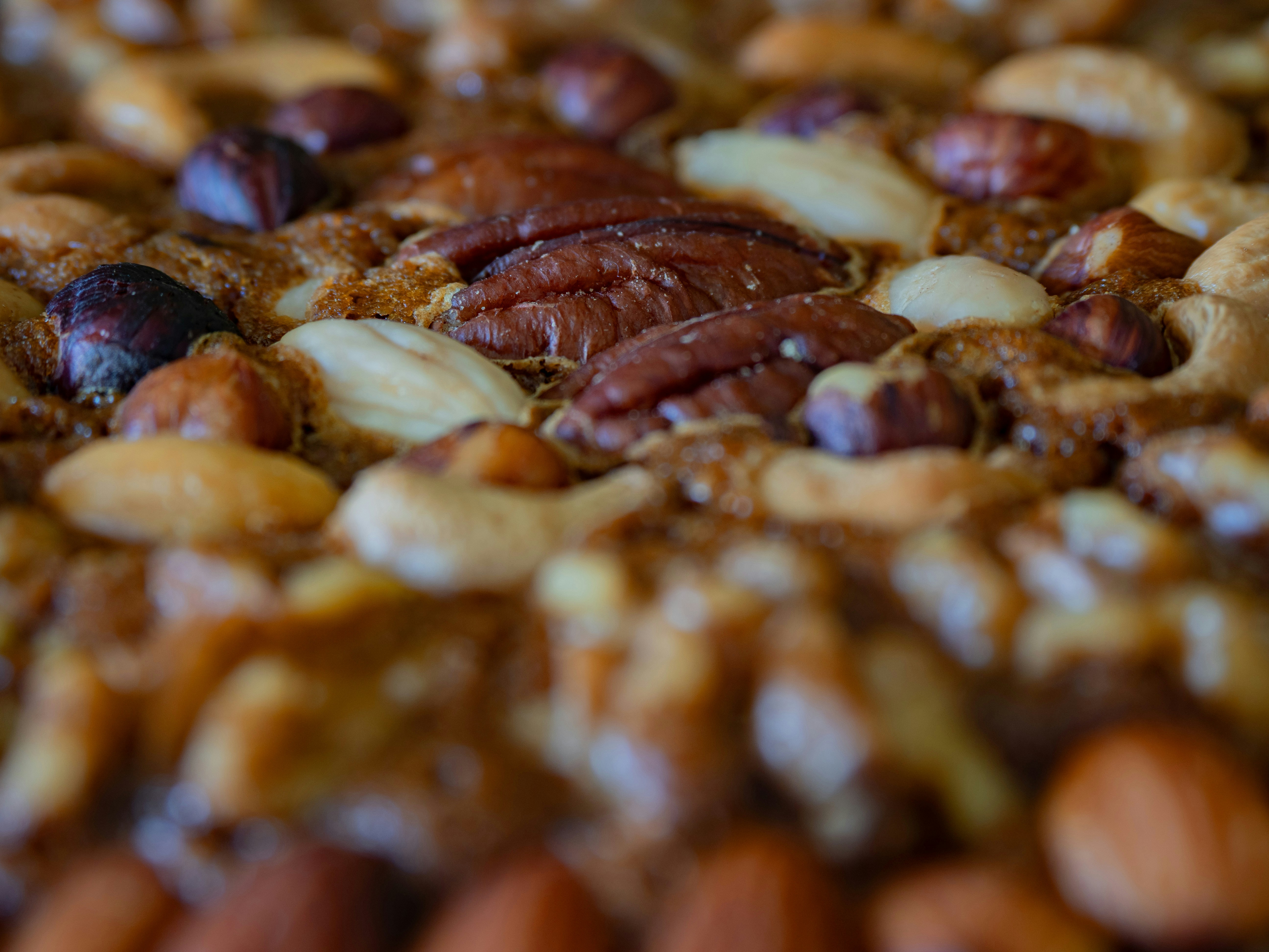 Golden-Brown Nuts in a Glazed Caramel Crown