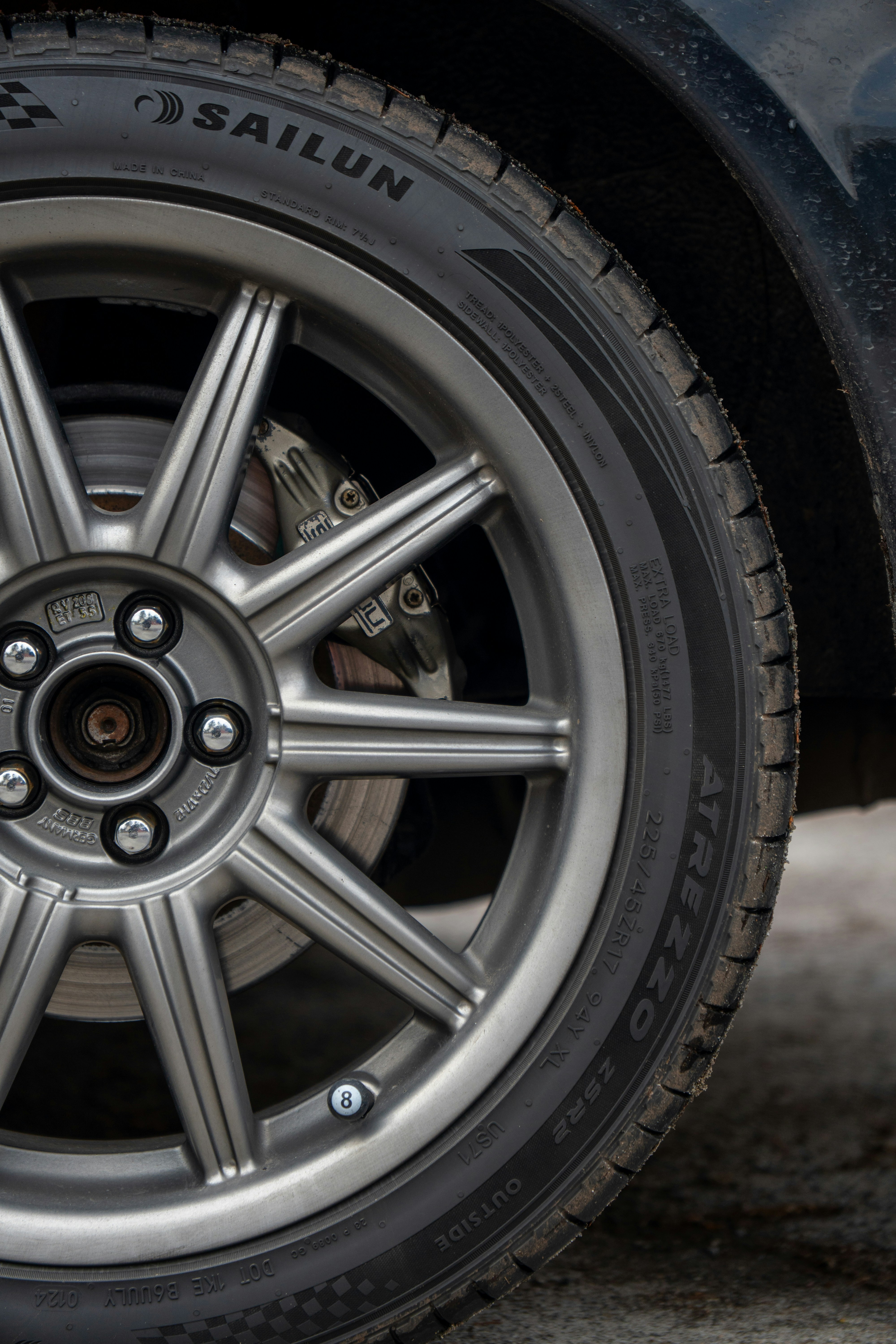 Wheel Close-Up: Precision and Power in a Silent Ride