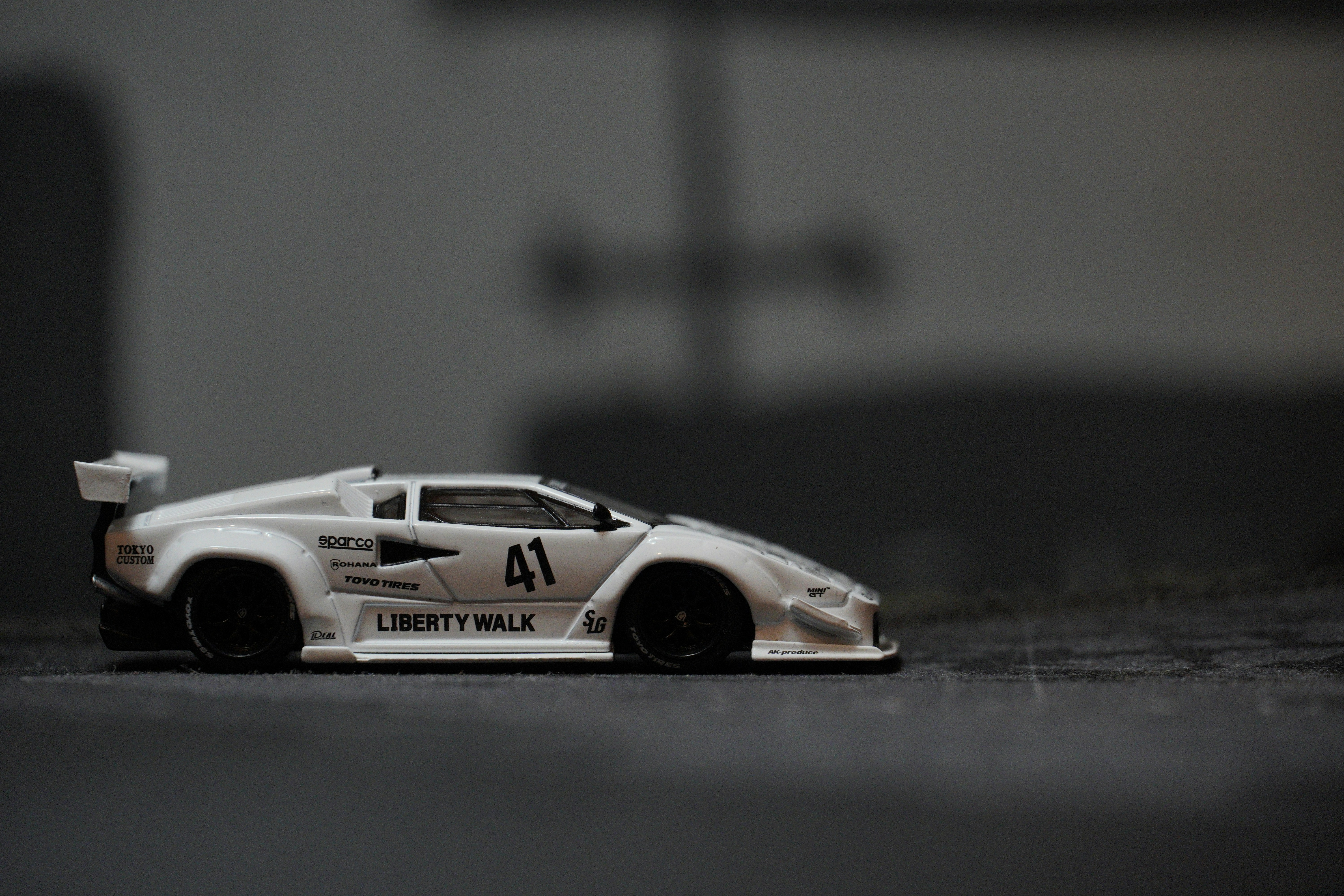 Liberty Walk Racer on a Quiet Workshop Floor