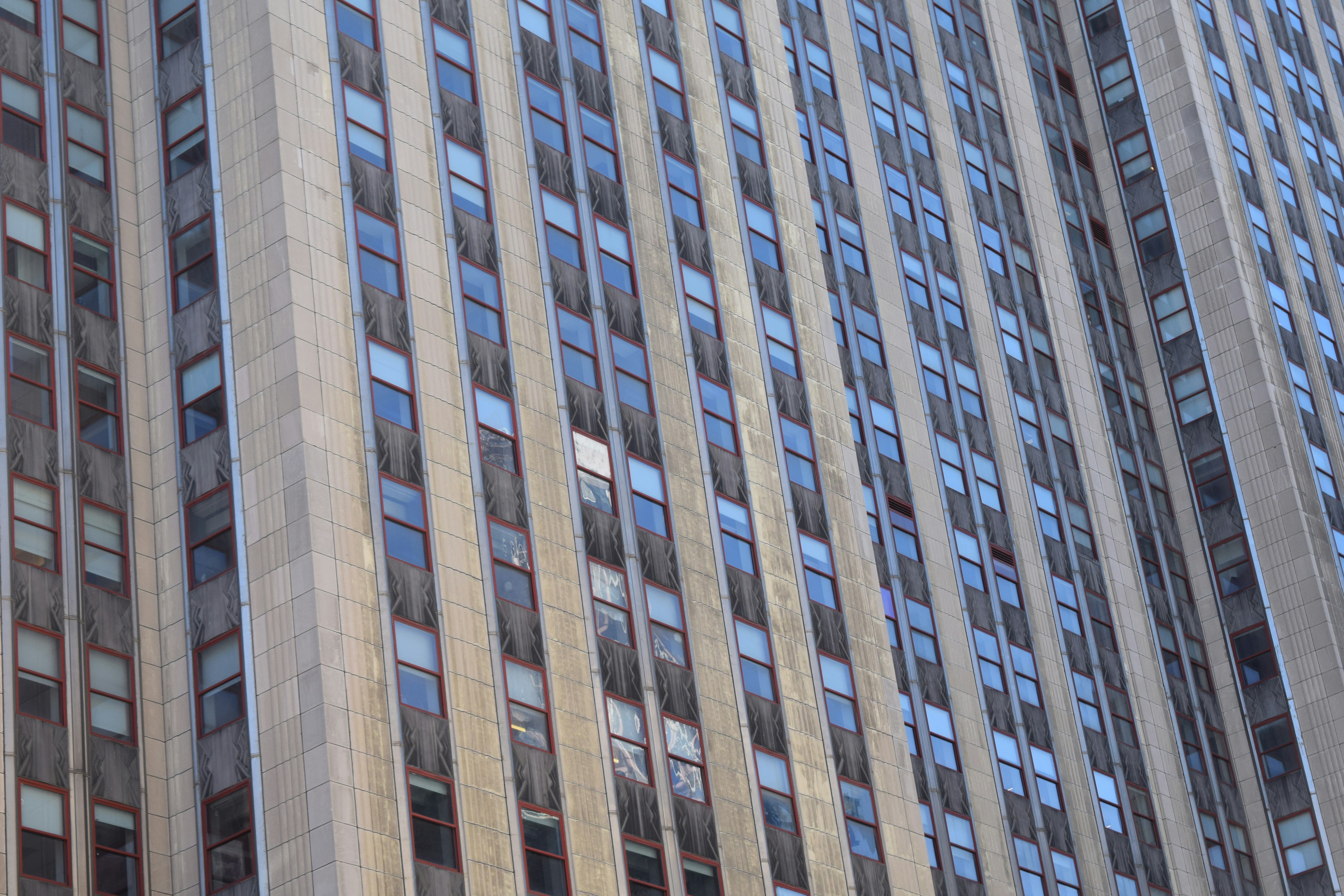 Facade Rhythm: A Grid of Windows in Evening Light