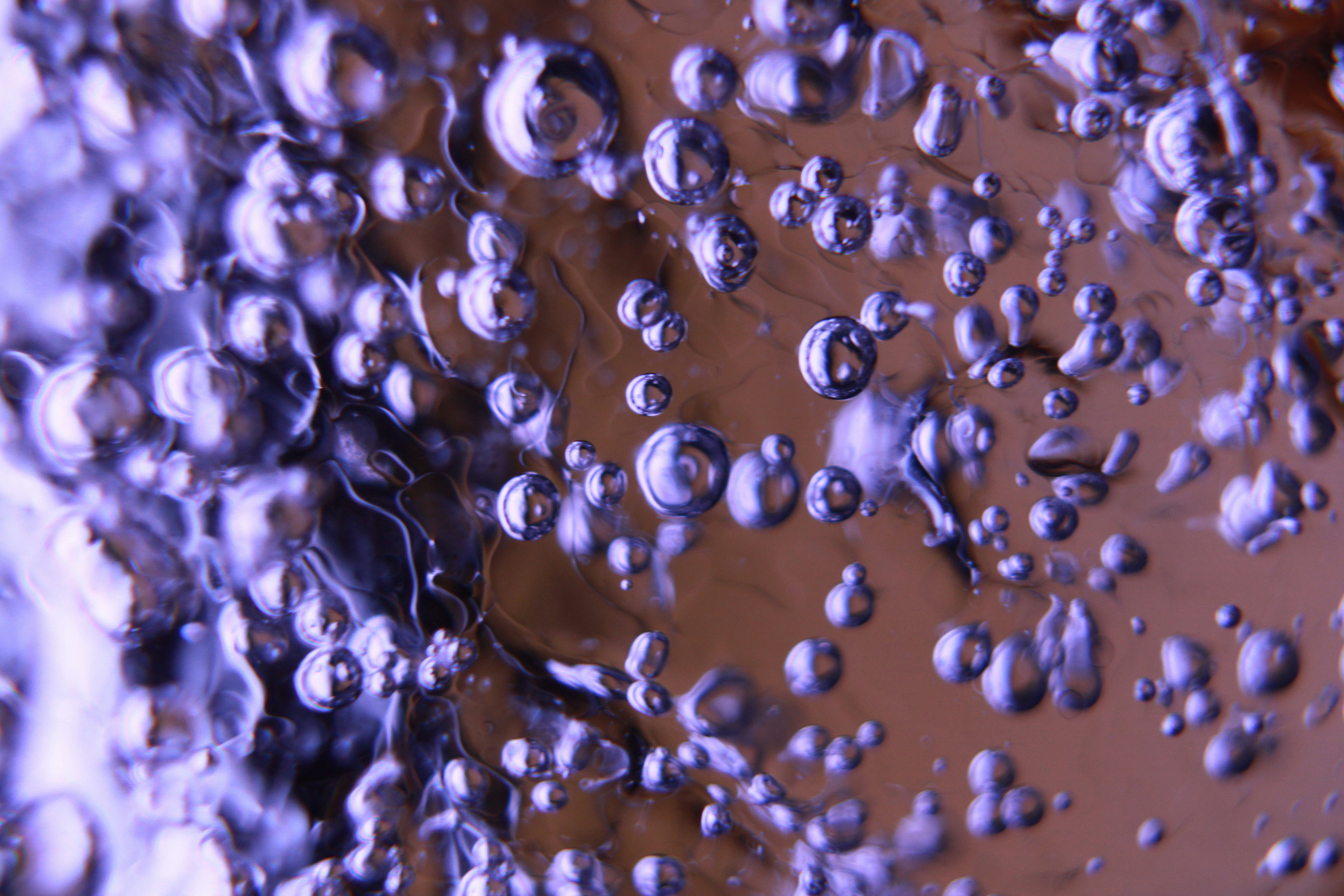 Bubbles in Violet Tide