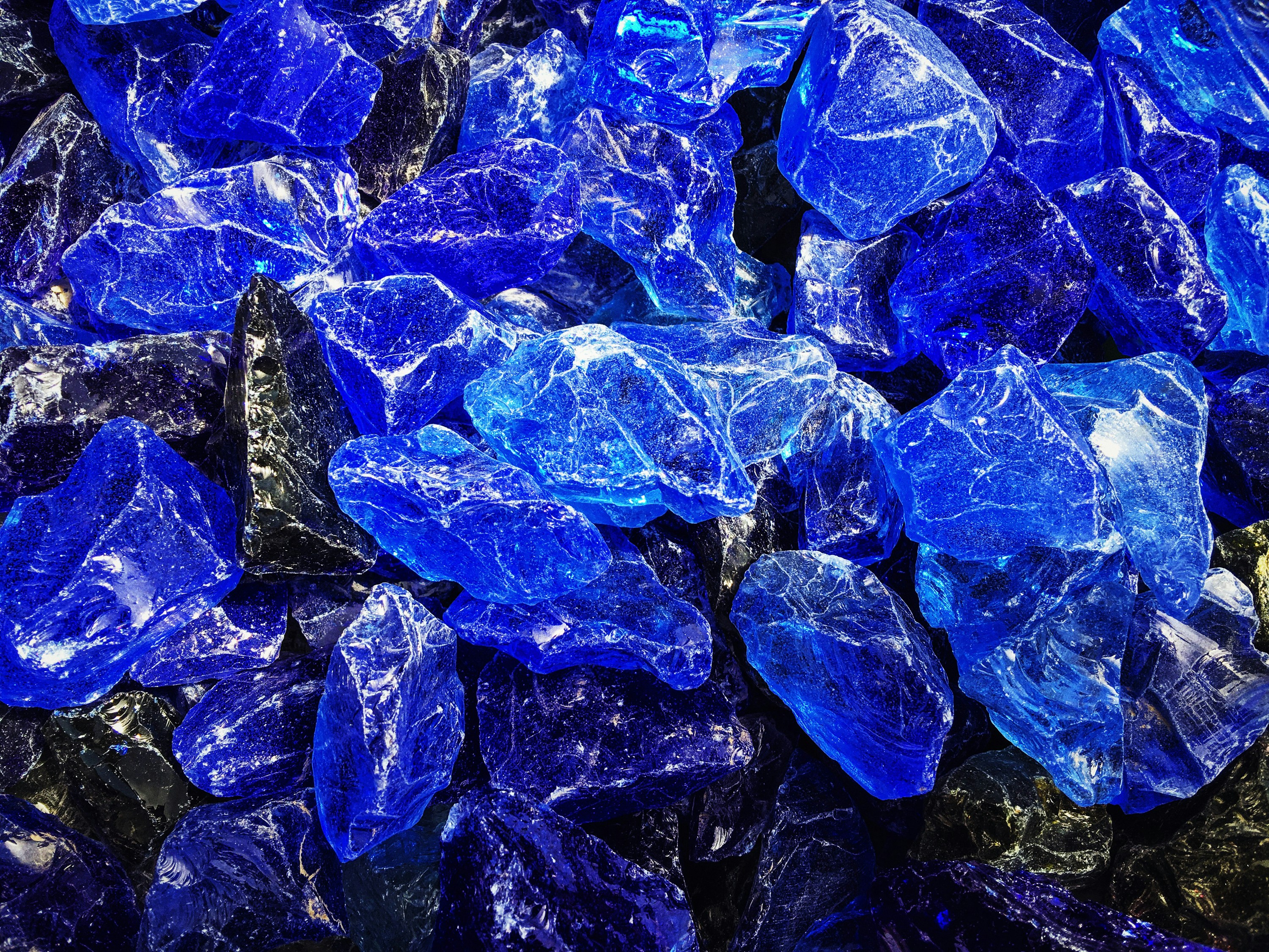 Azure Fragments: A Sea of Blue Stones