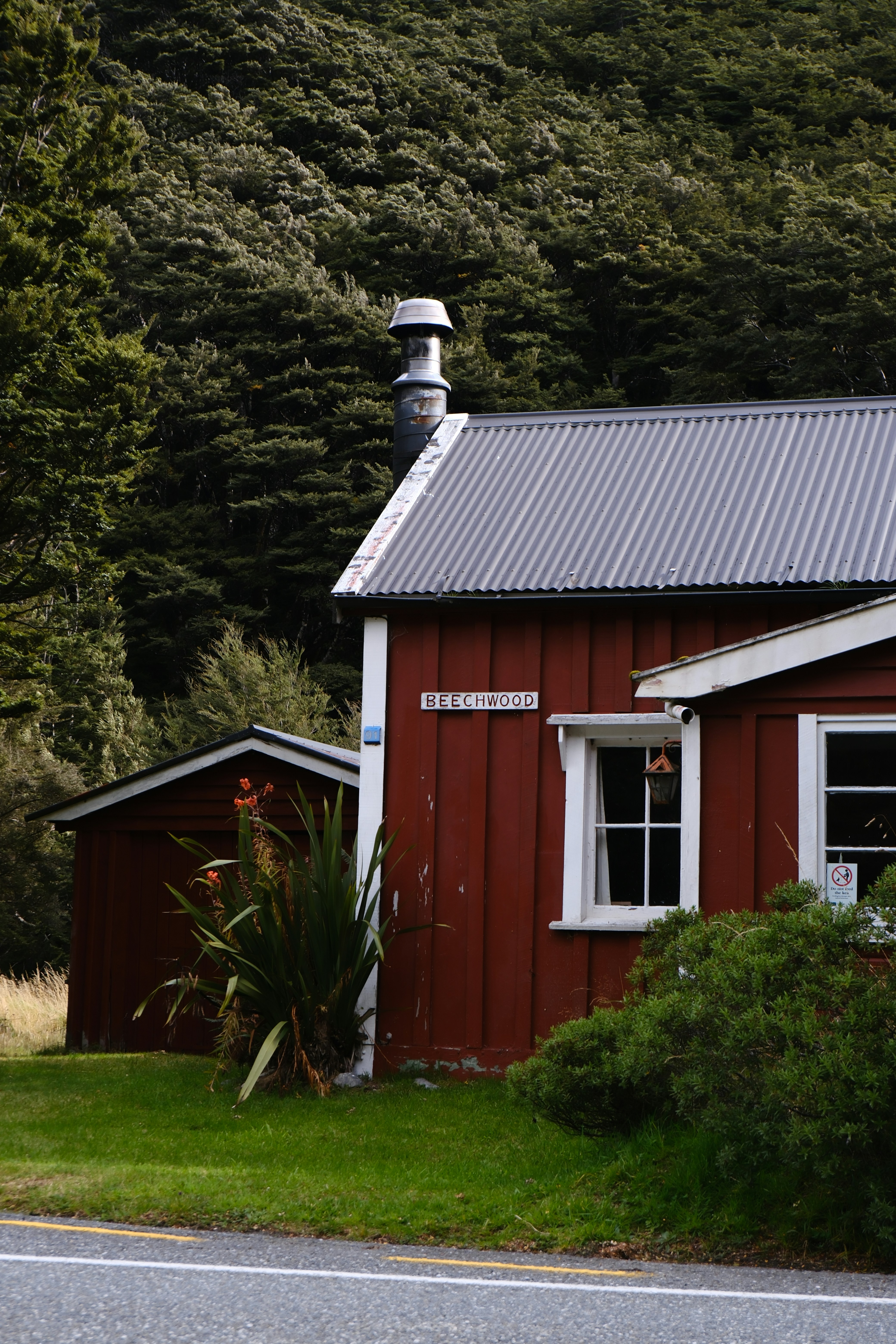 Beechwood Studio in the Red Light of Dusk