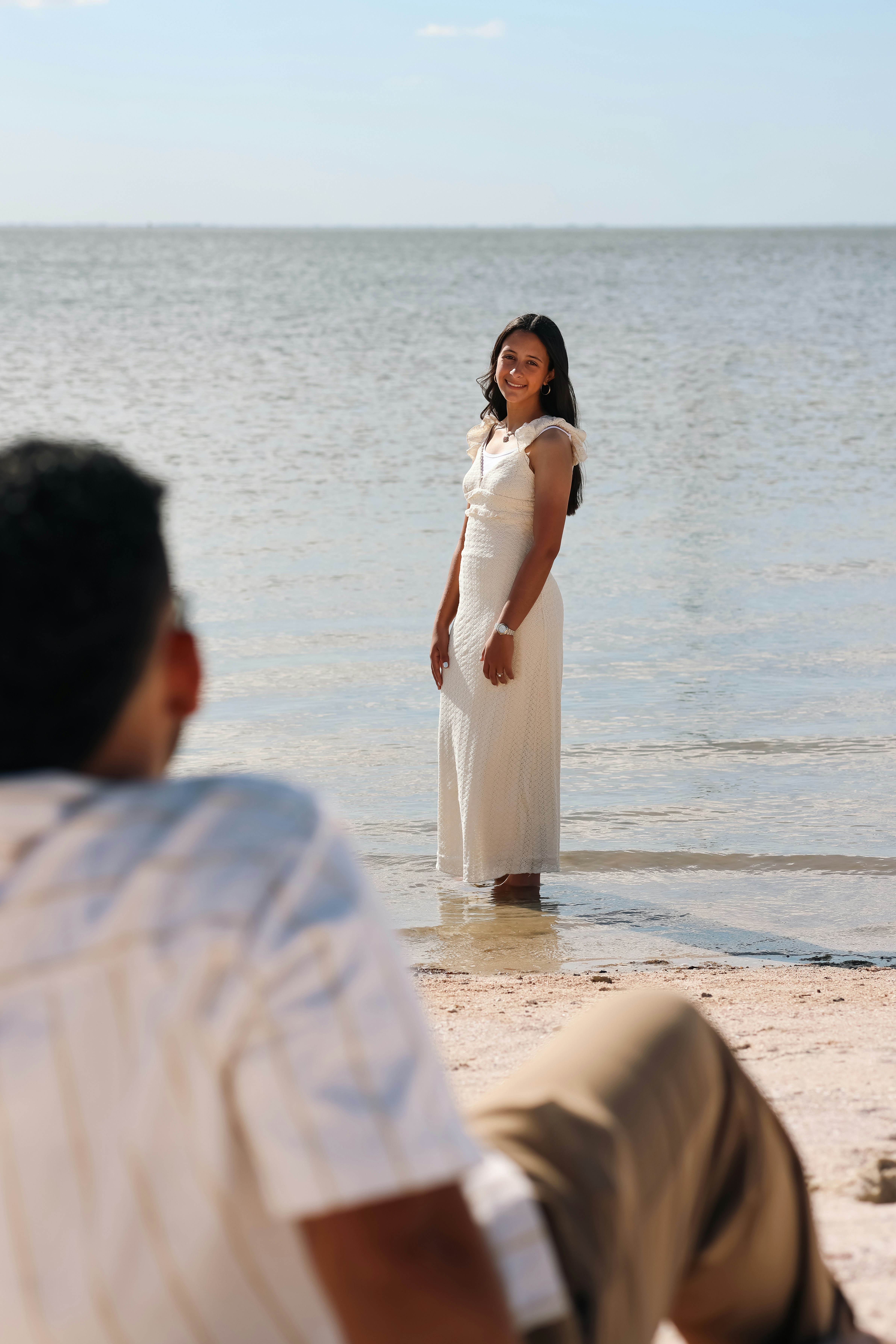 A Quiet Swim: Portrait on Shore