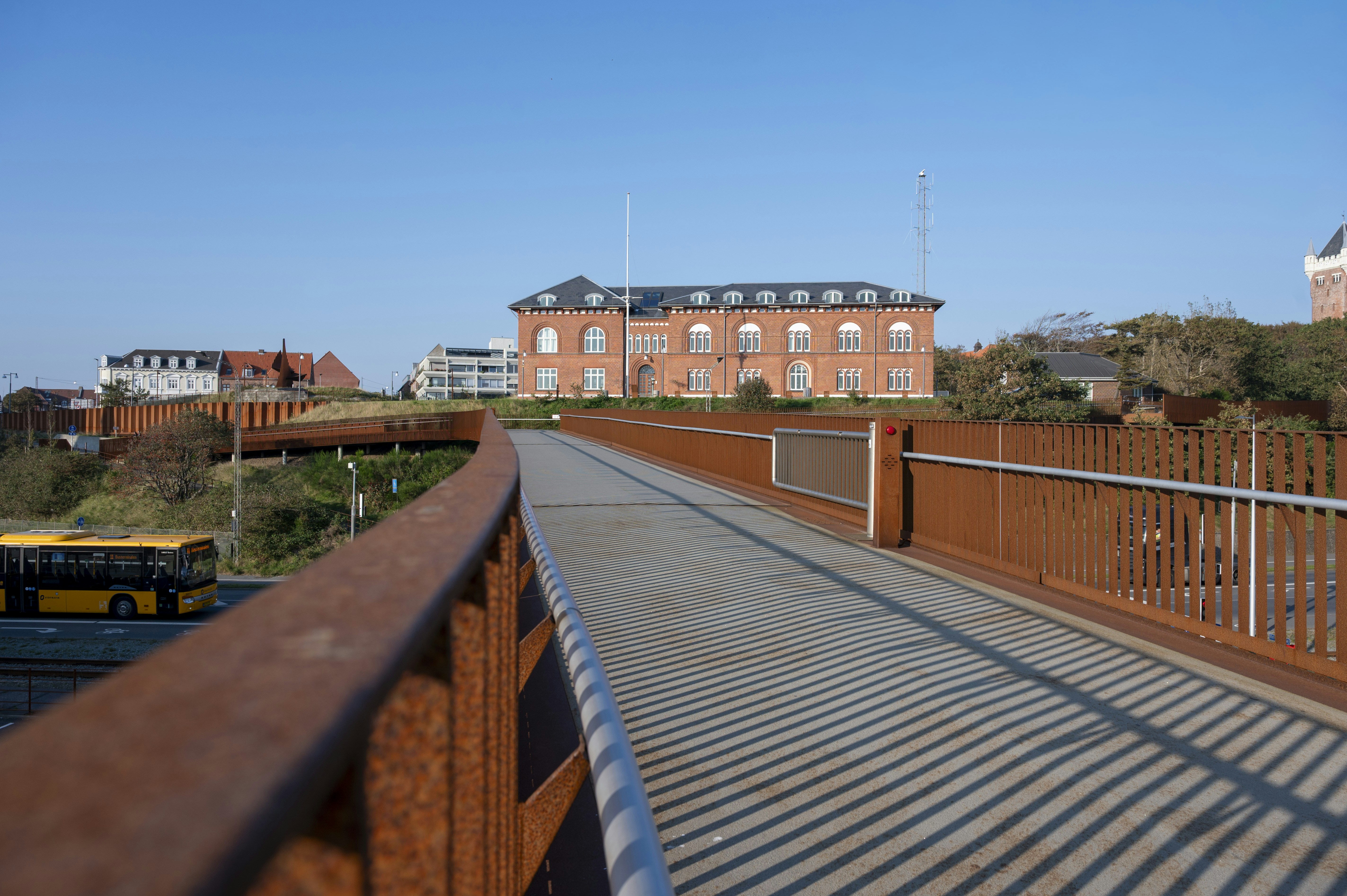 Bridge Lead Toward the Brick Campus