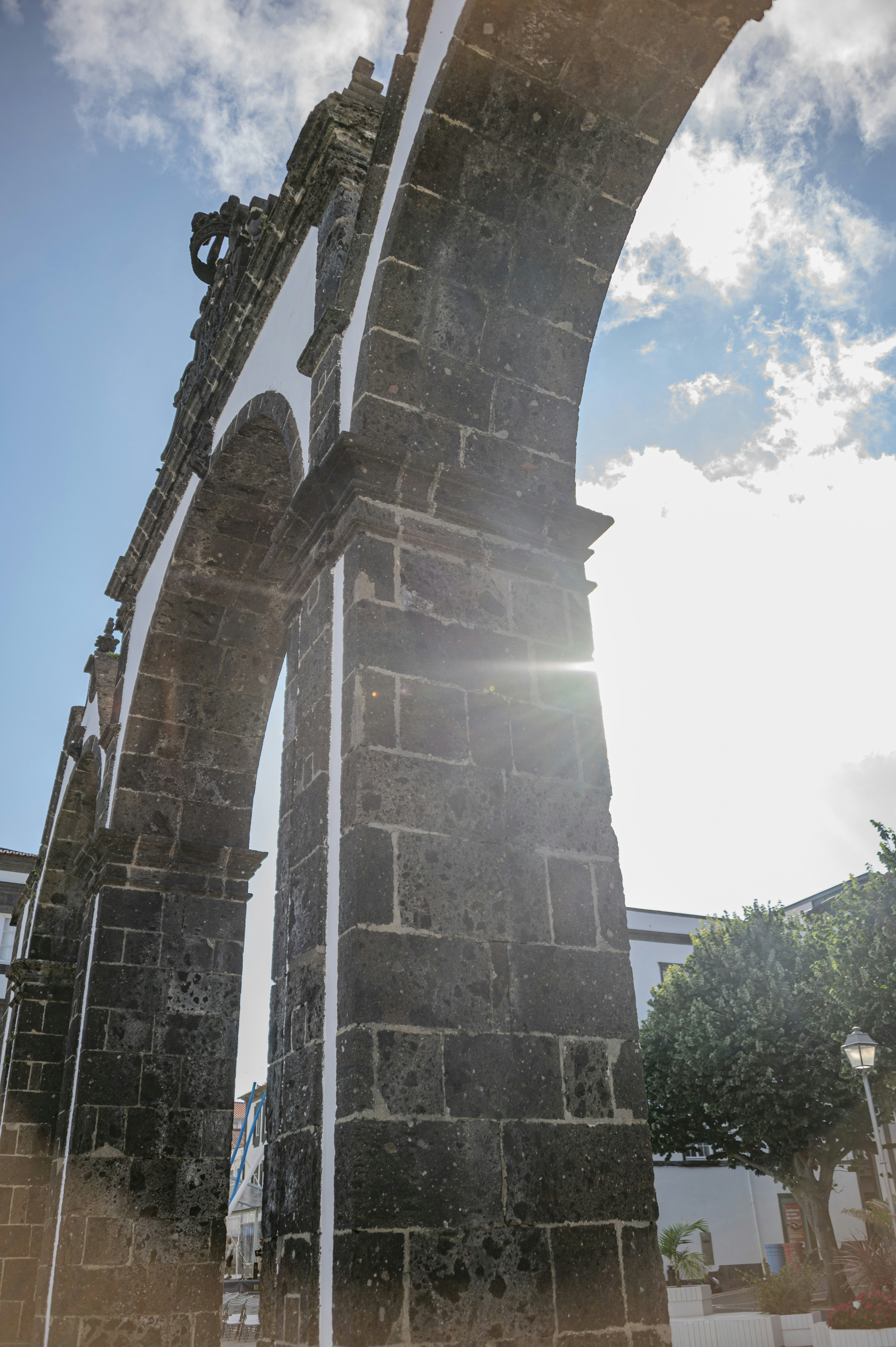 Ancient Archway Streaked by Sunlight