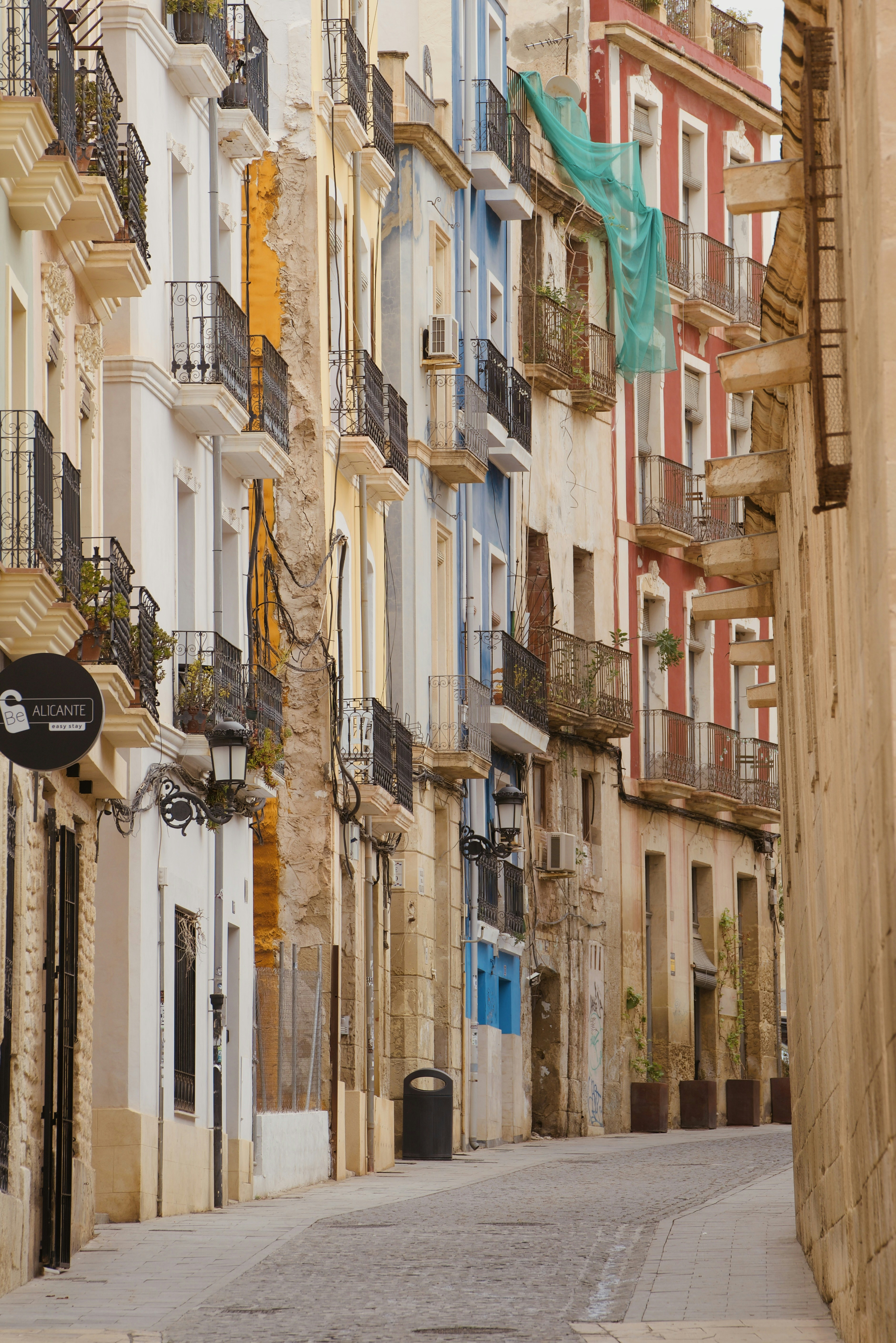 Colorful Calle of Cascading Balconies