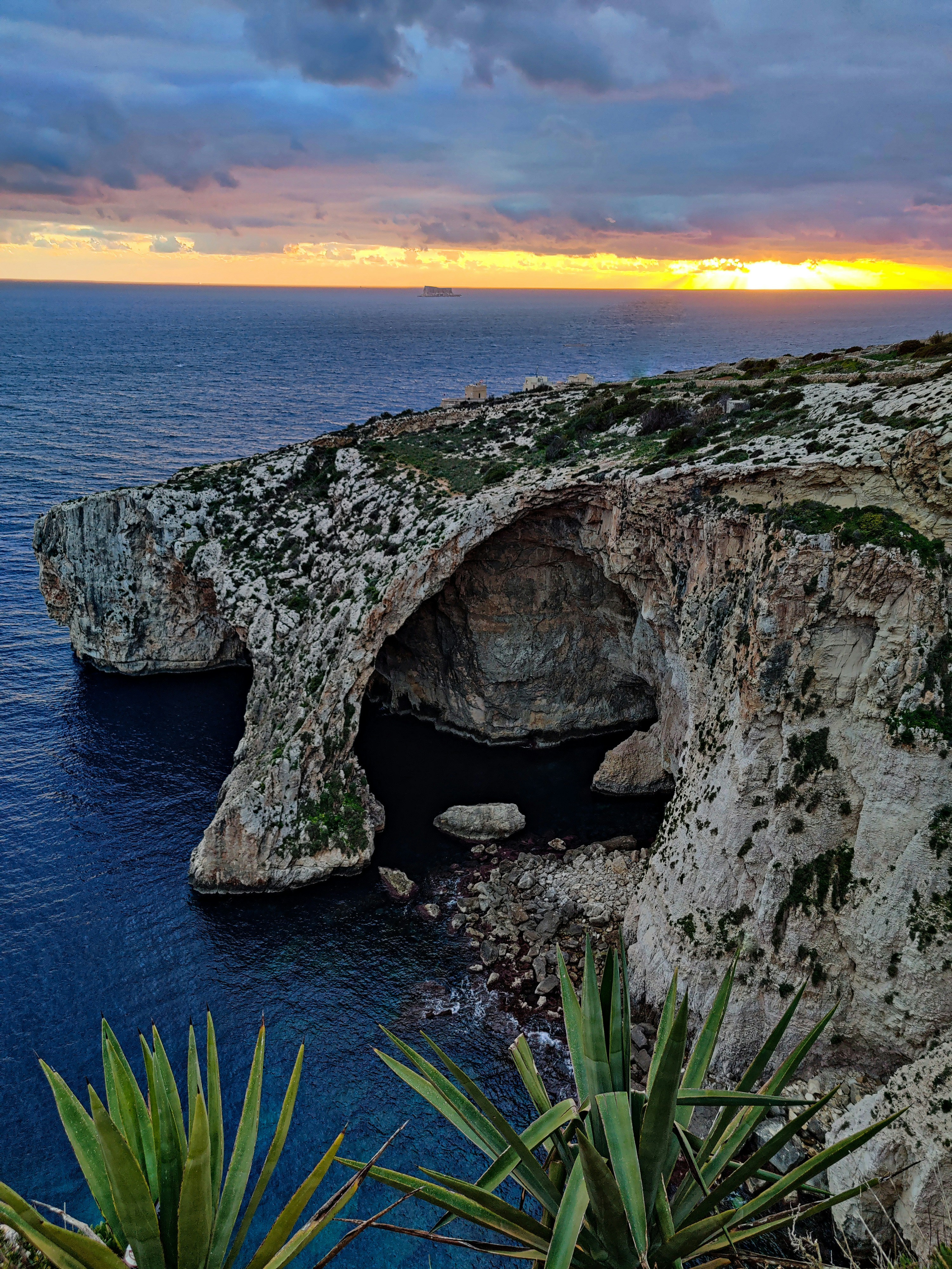 Sunlit Arch Over a Turquoise Sea