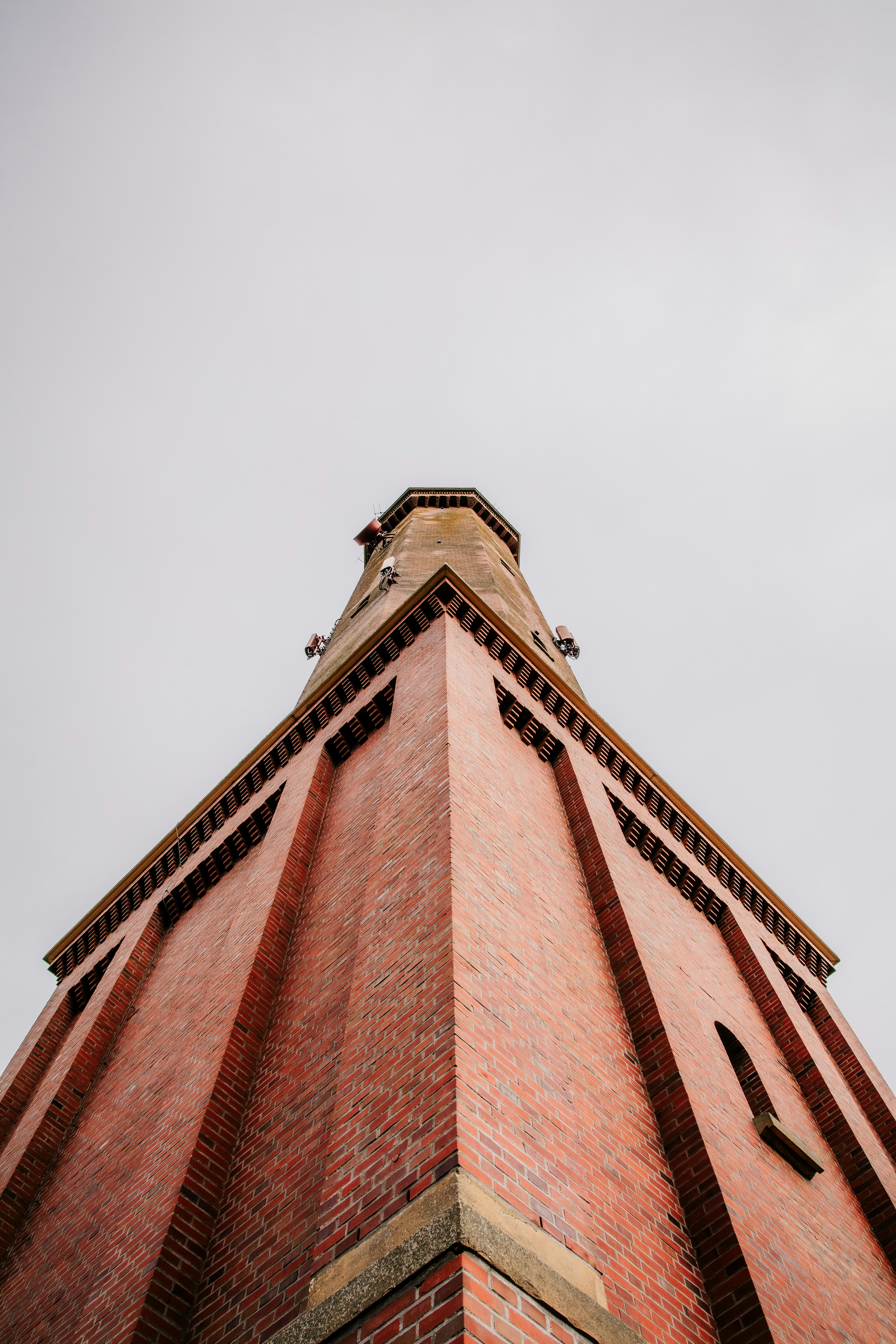 Upward Gaze: A Brick Chimney Reaches for the Sky