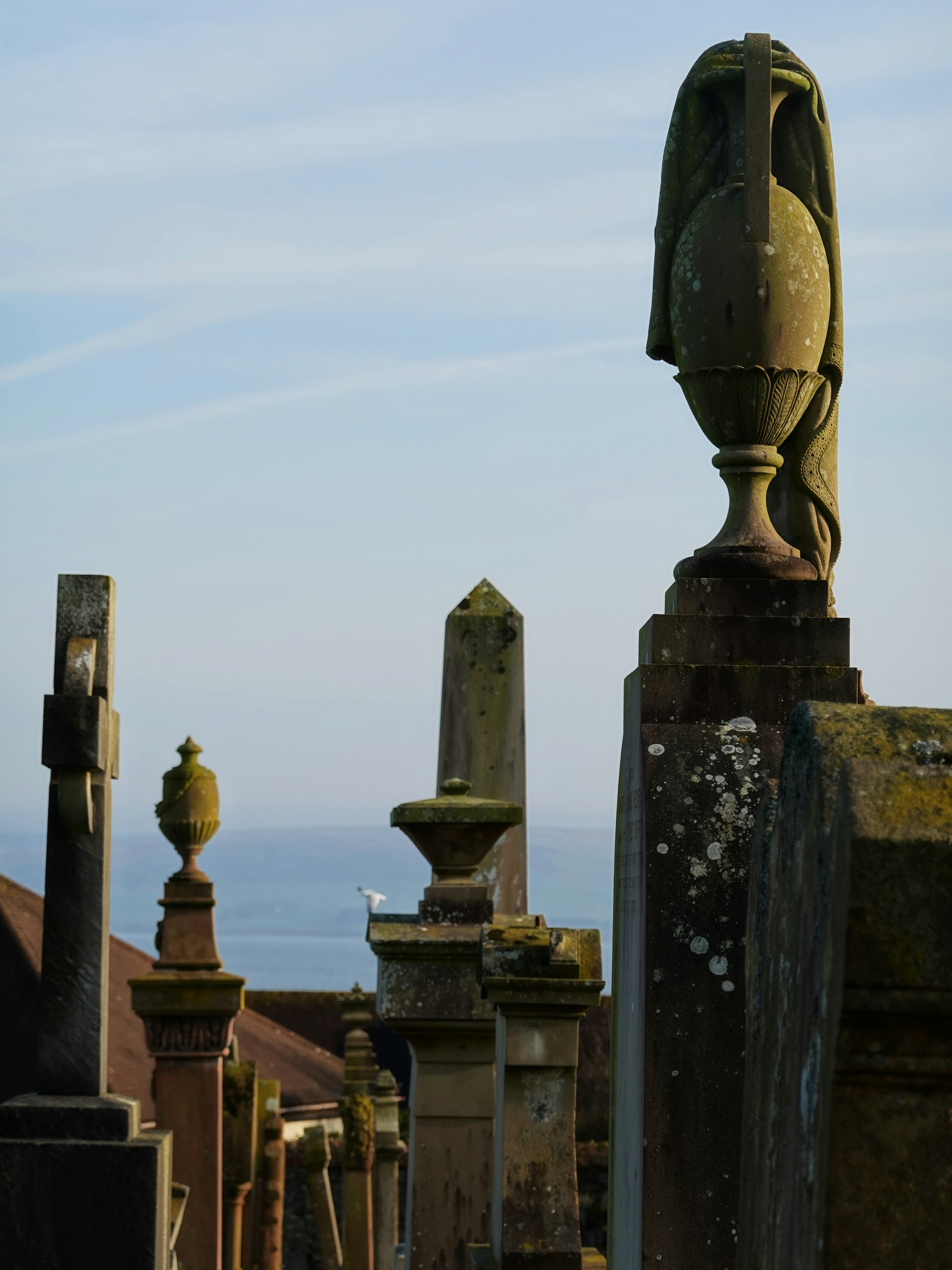 Roofline Silence: Weathered Balustrades Keep Watch