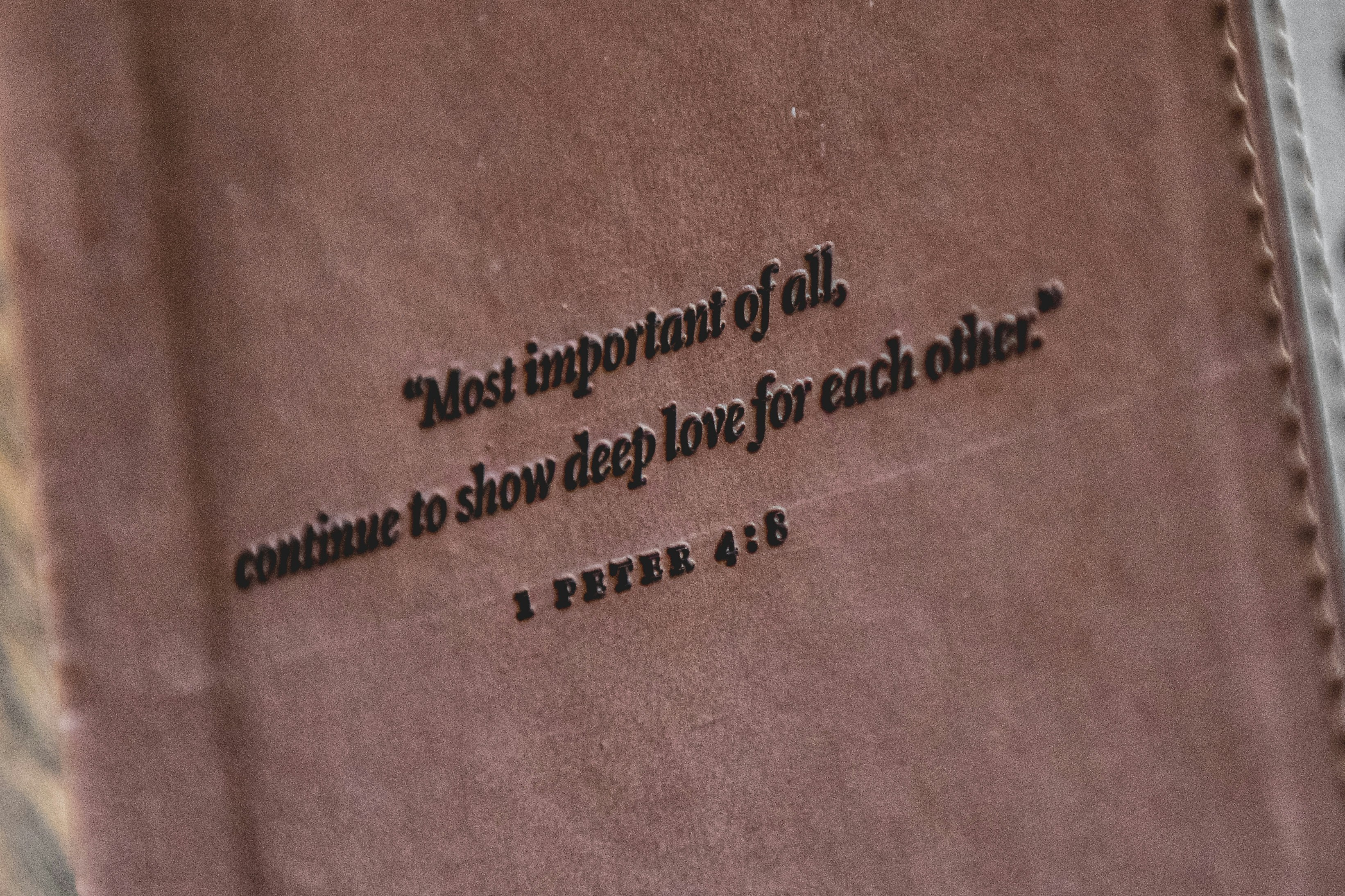 Inscribed Scripture on Weathered Leather: A Close Communion with Text