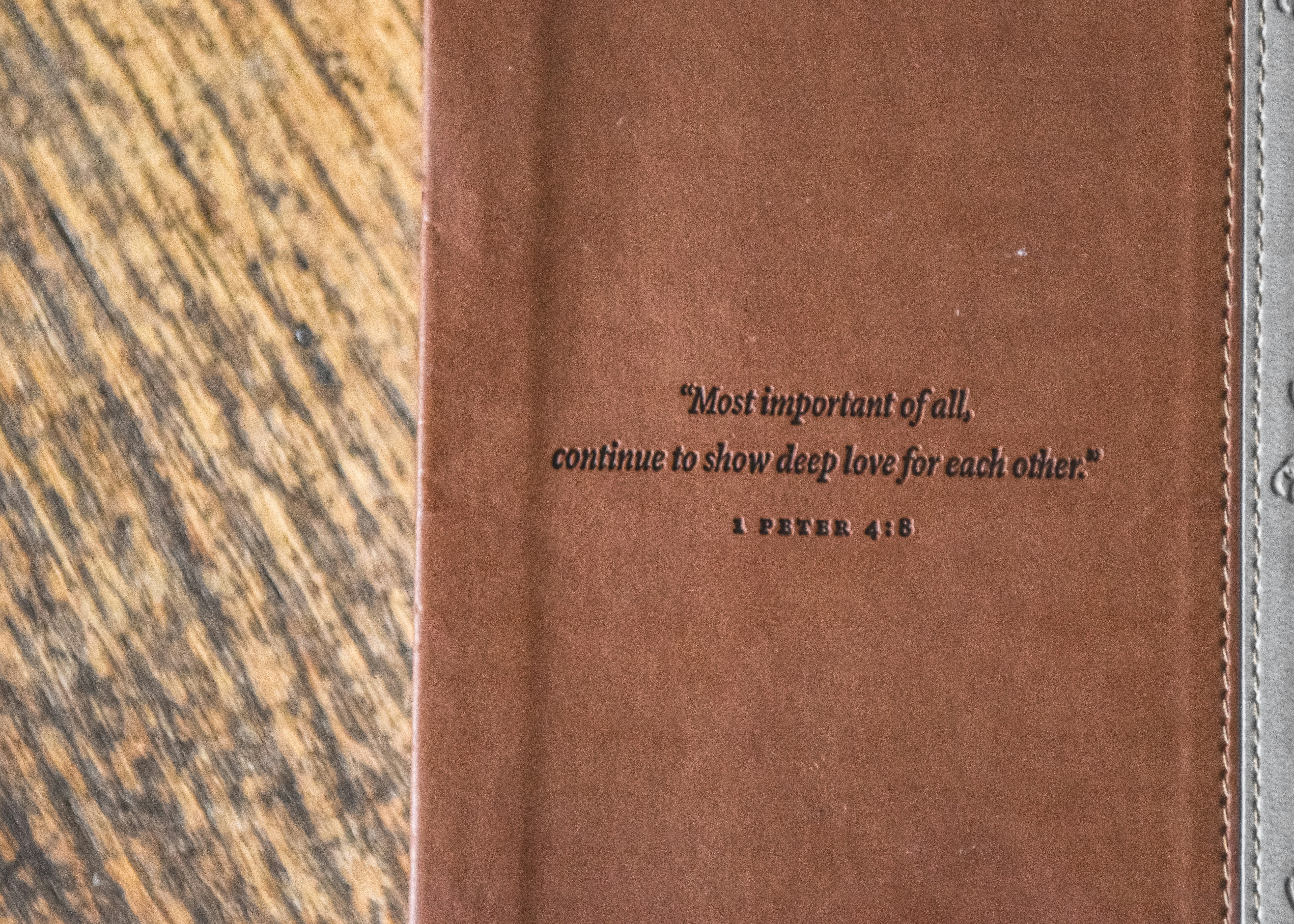 Verse on a Brown Notebook: A Quiet Corner of Faith