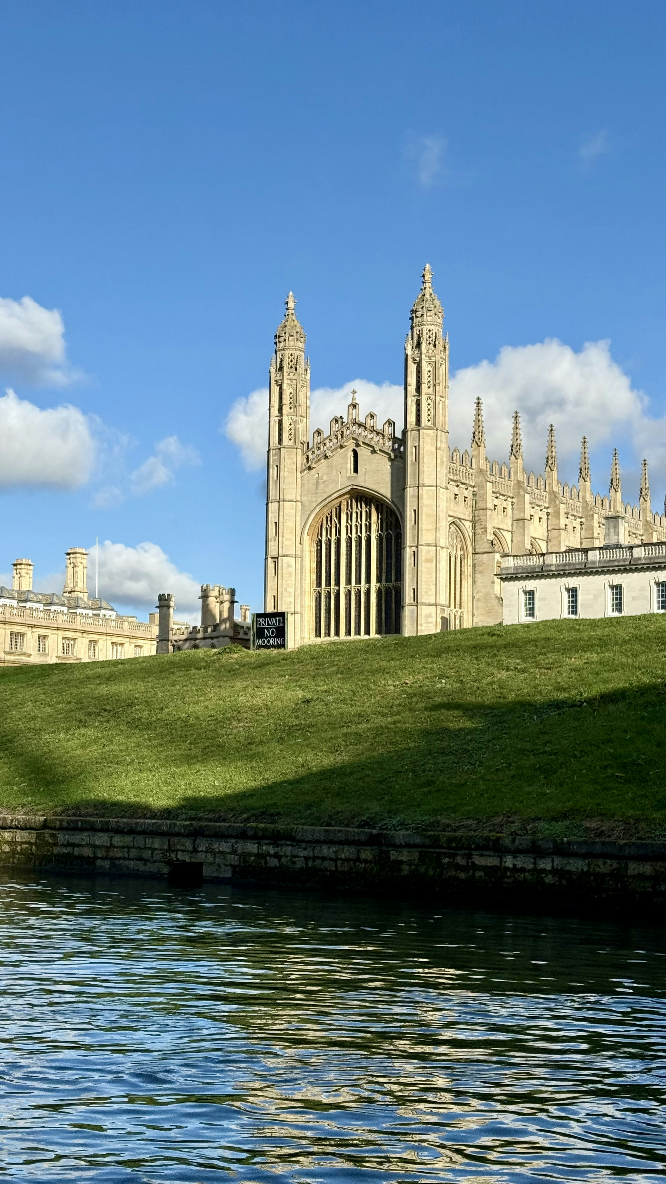 Stately Gothic Facade Rising Over Riverbank