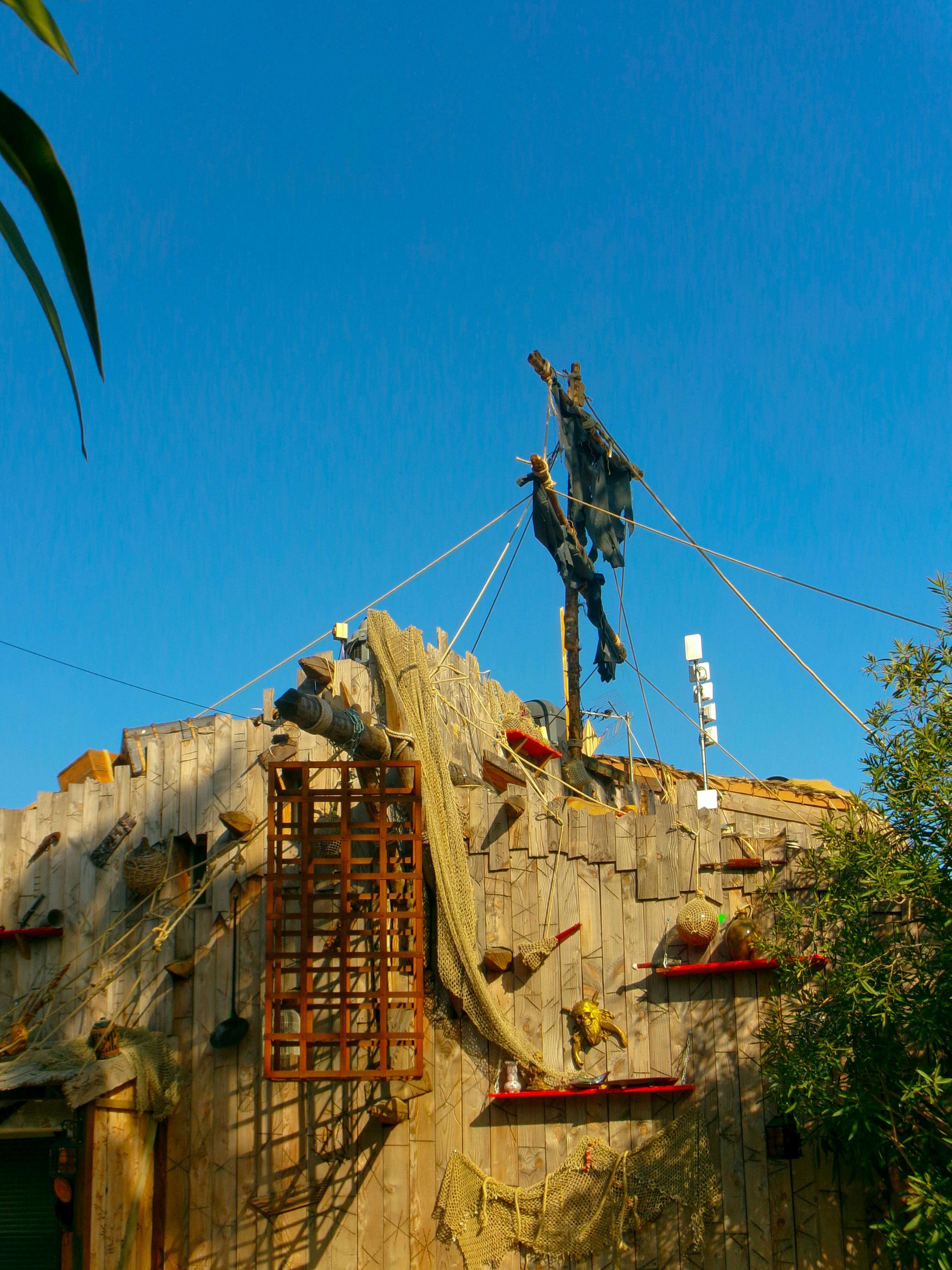 Ridgeline Salvage Under a Clear Sky