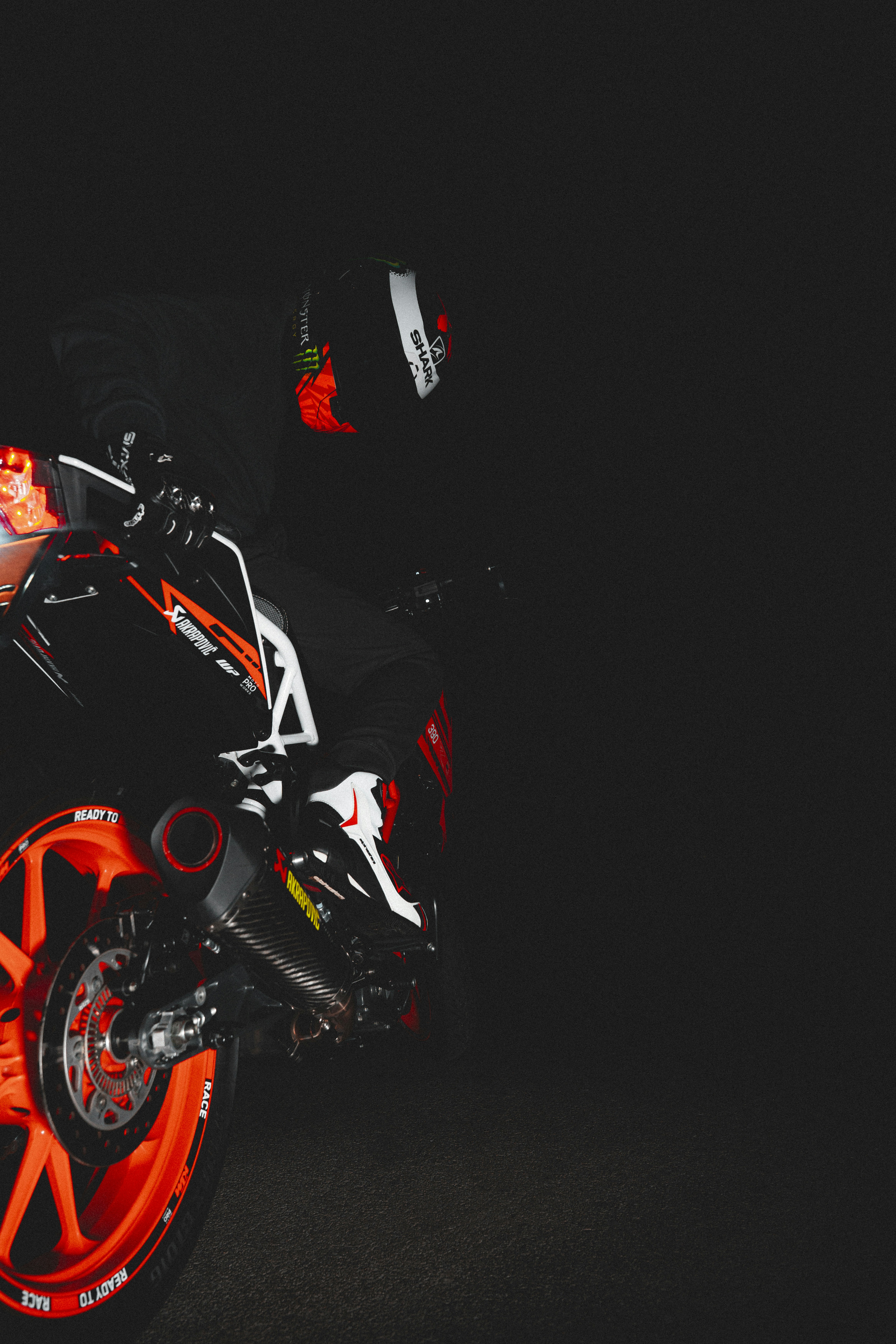 Neon Pace: Night Ride on a Fiery Street