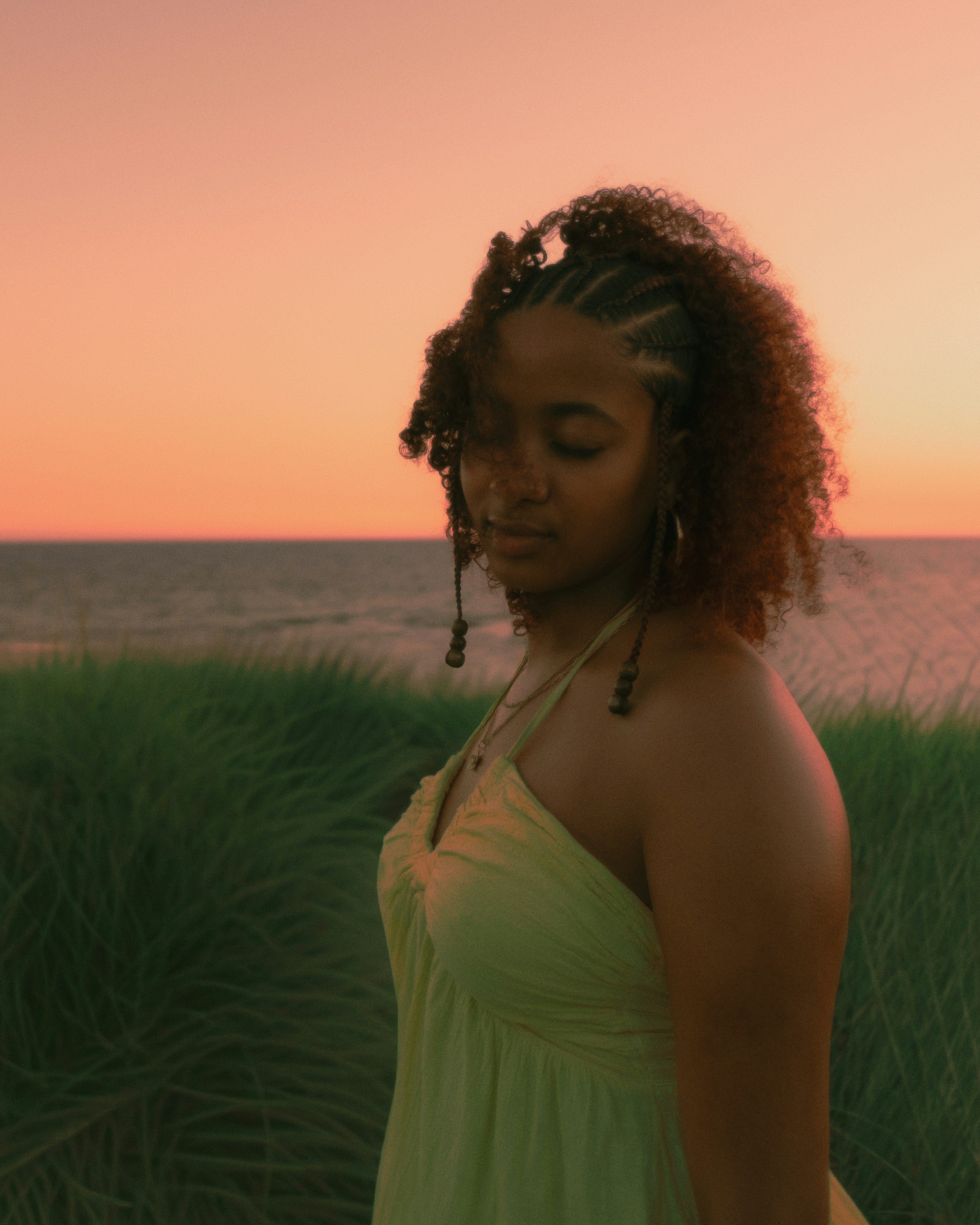 Sunset Silhouette: Quiet Confidence by the Dune Grass