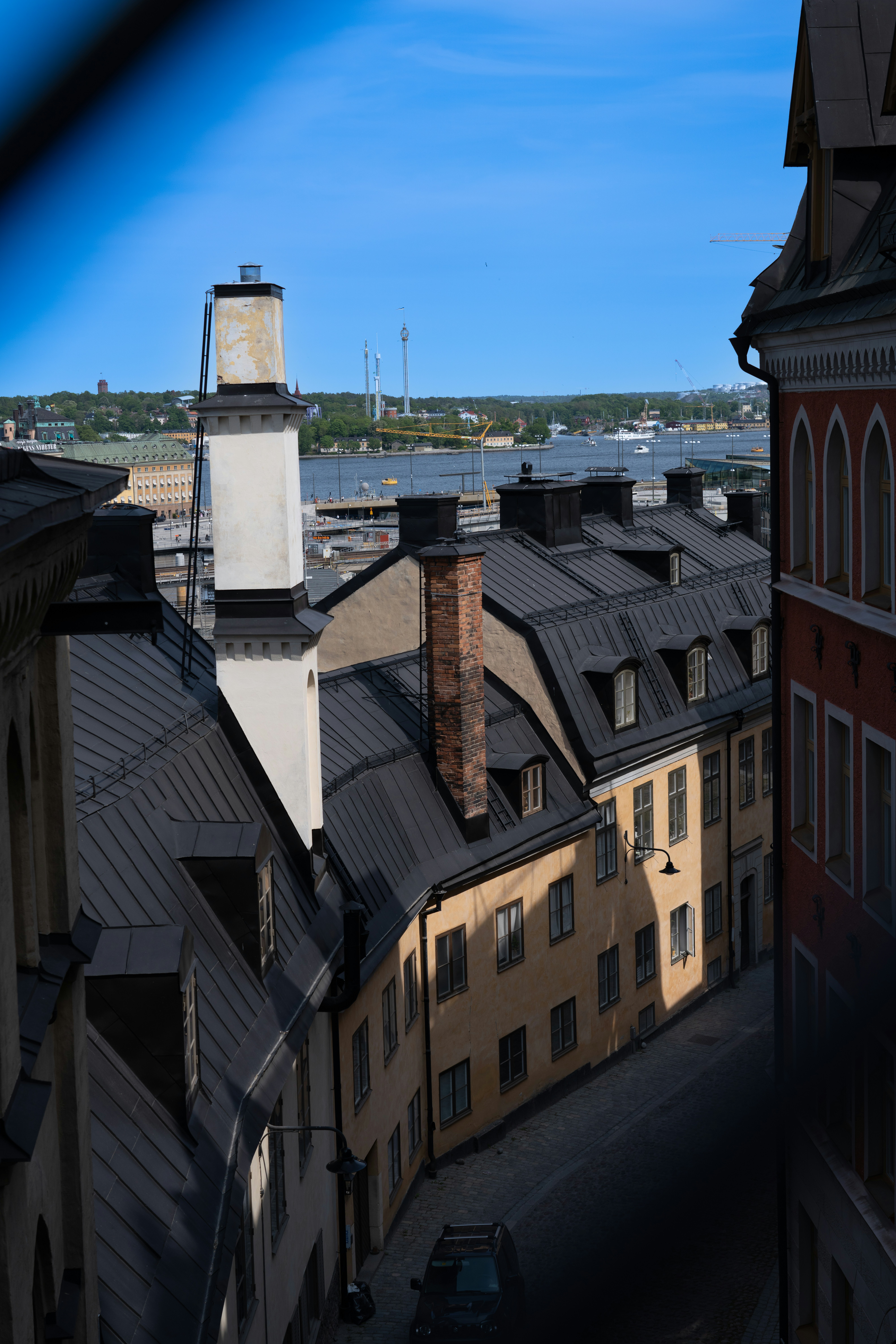Rooftop Corridor: A Quiet Street Between Historic Facades