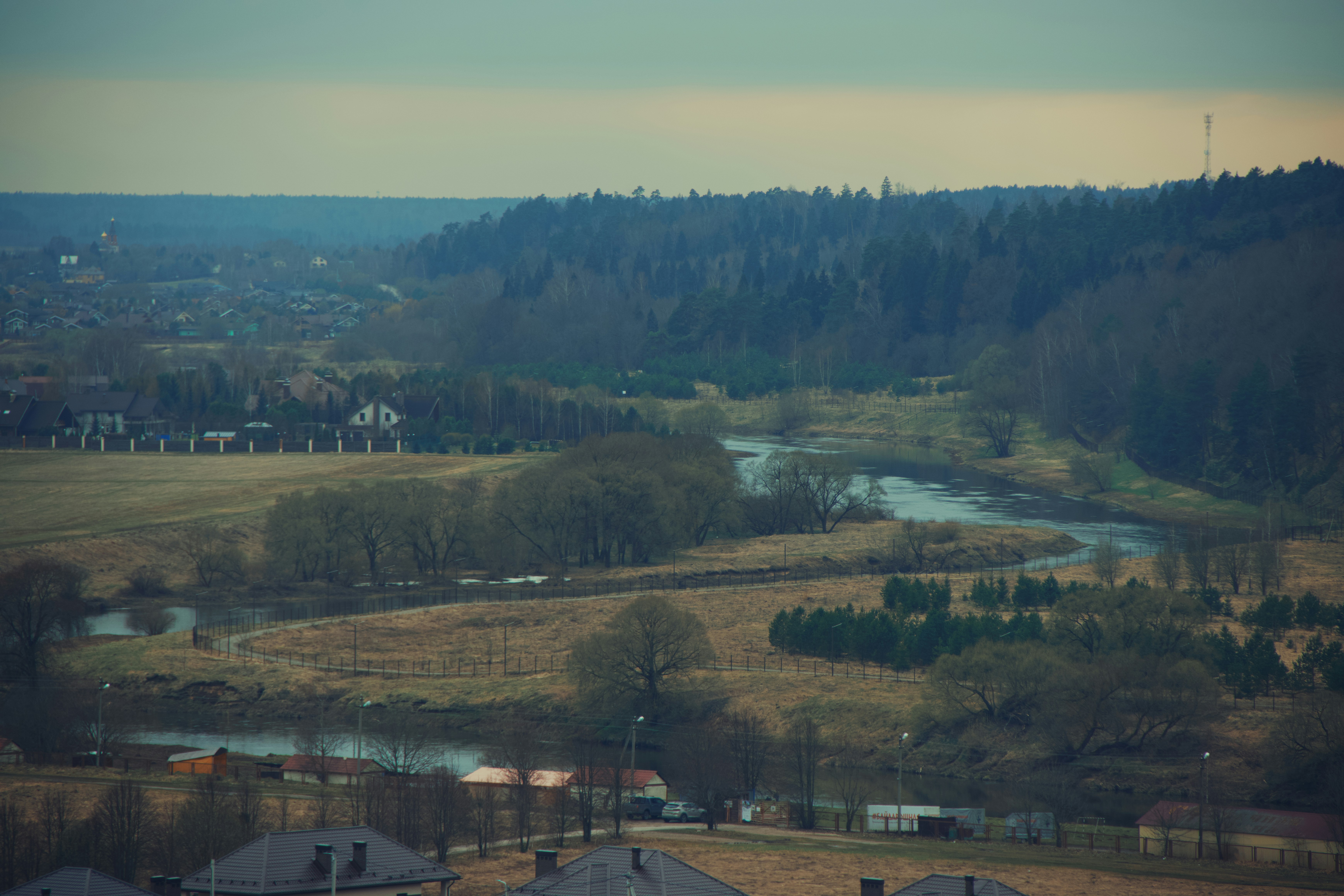 Valley Stream Meander from Above