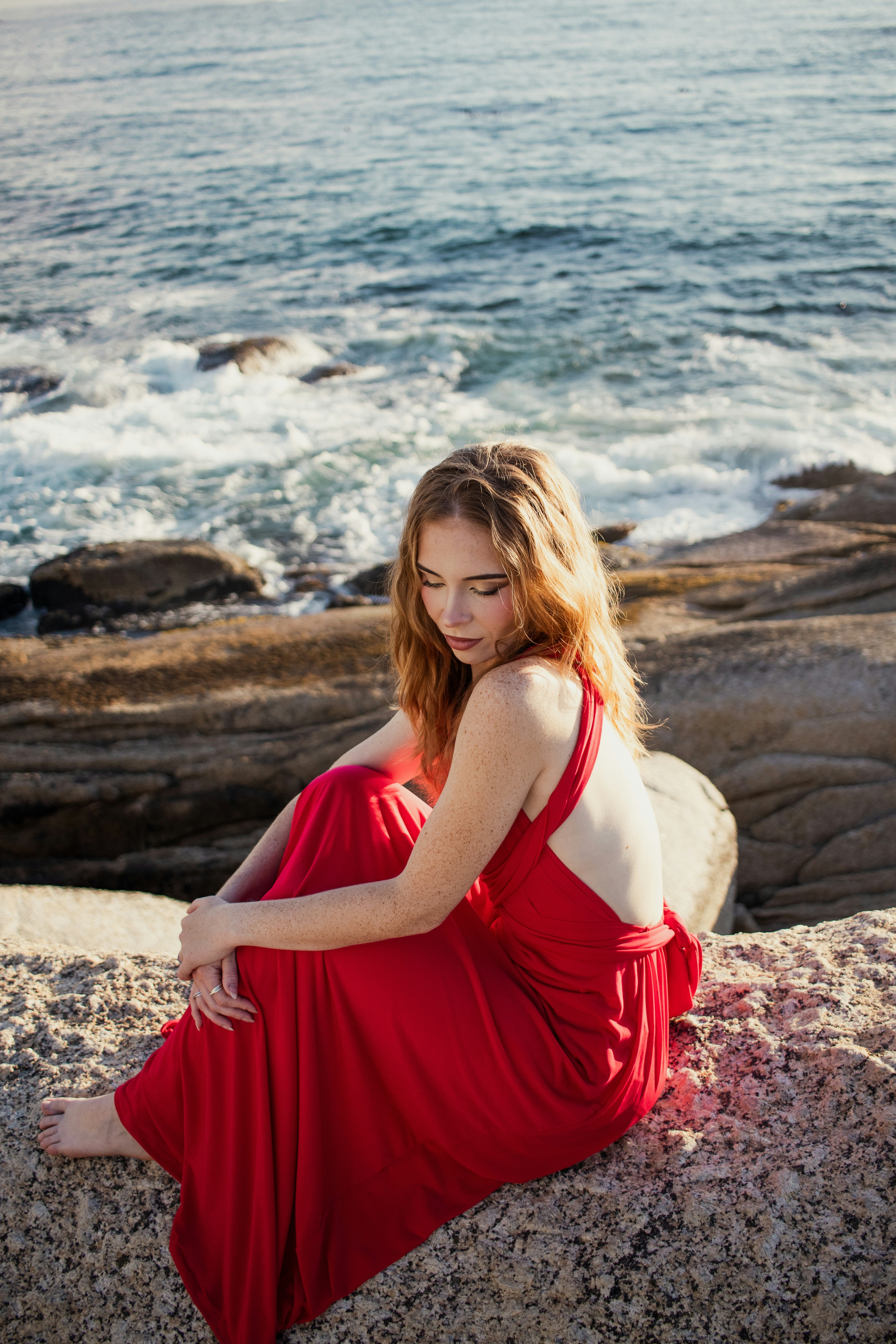 Crimson Coastline Reverie