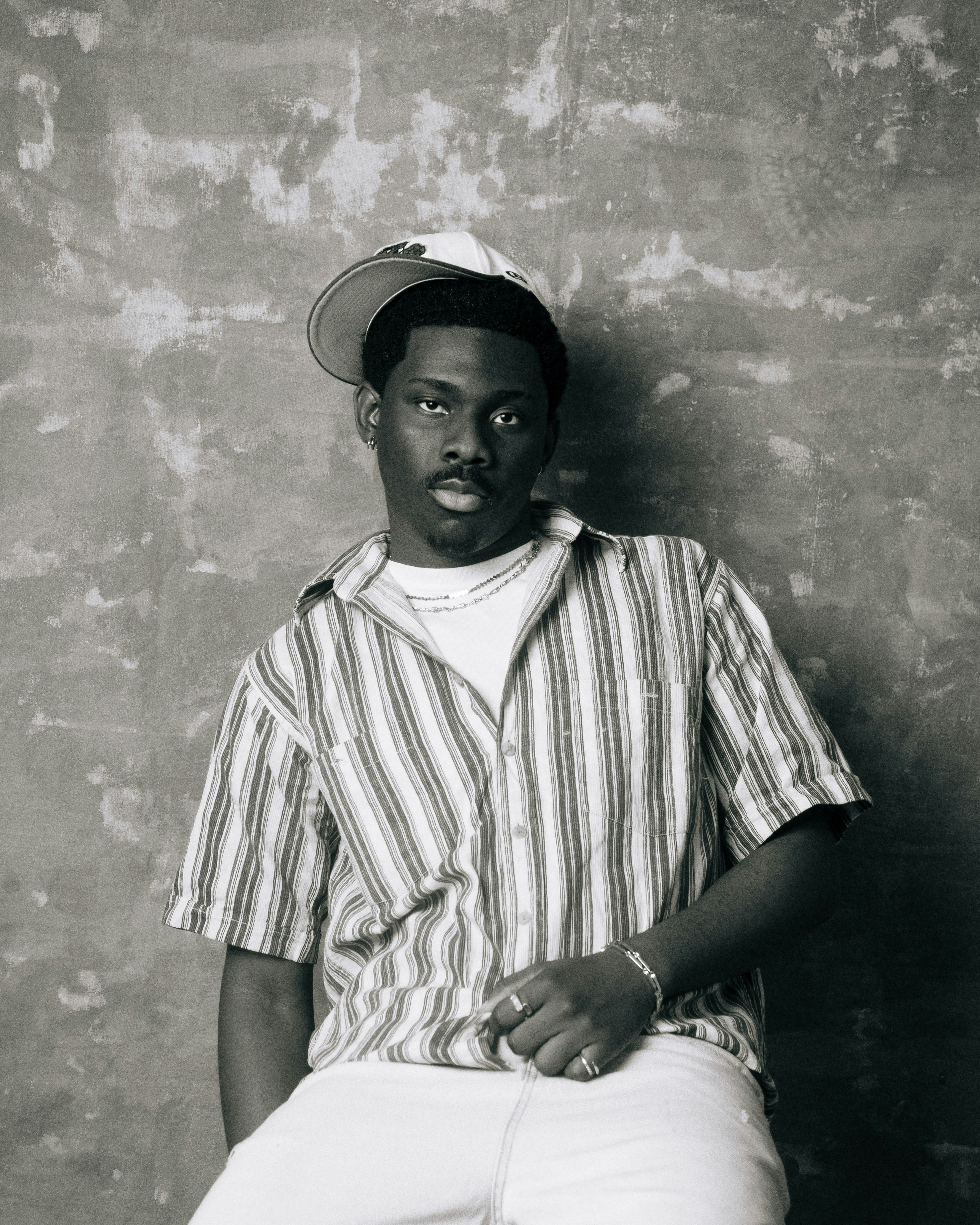 Midday Portrait in Vintage Stripes
