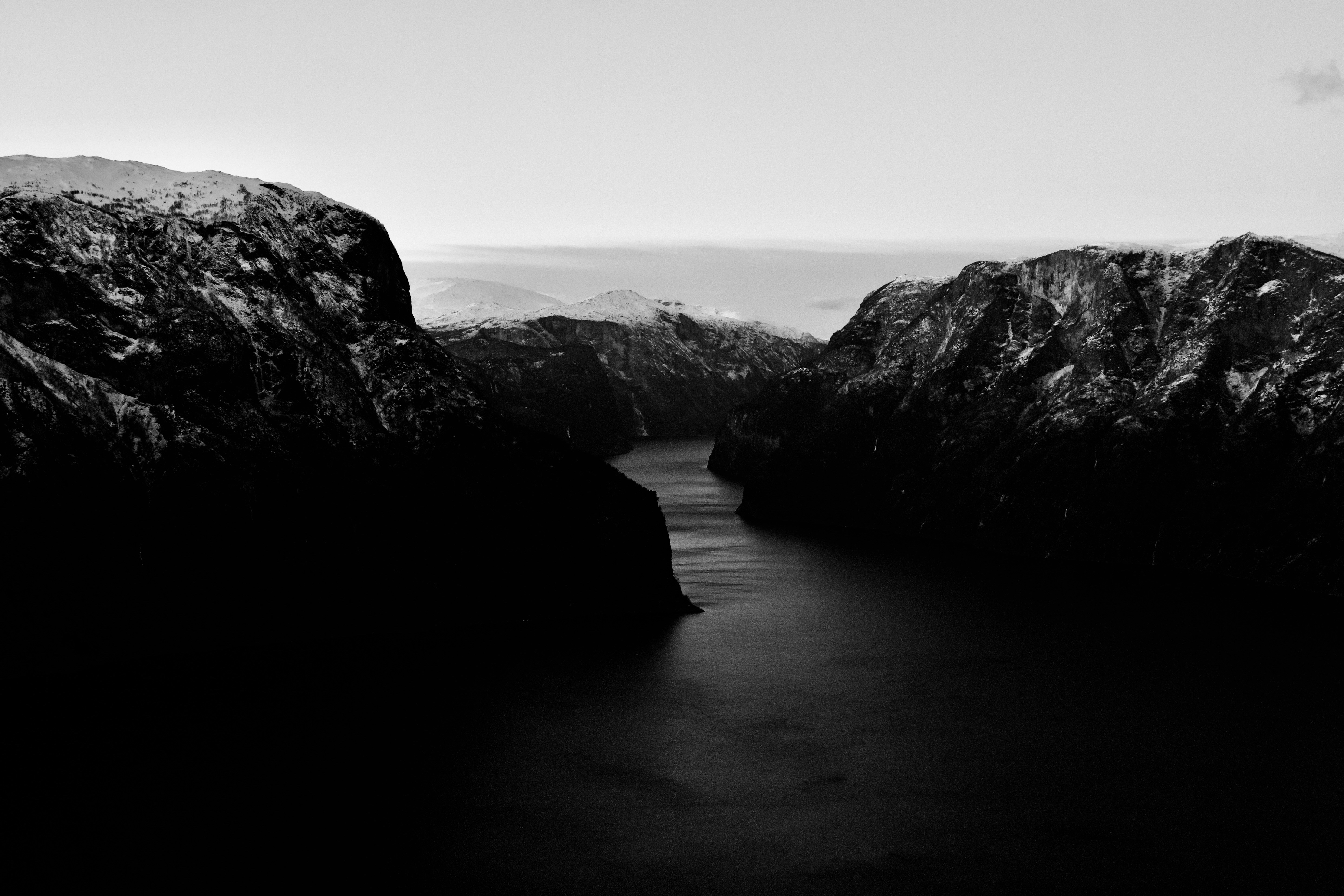 Midnight Passage: Narrow Channel Between Coastal Cliffs