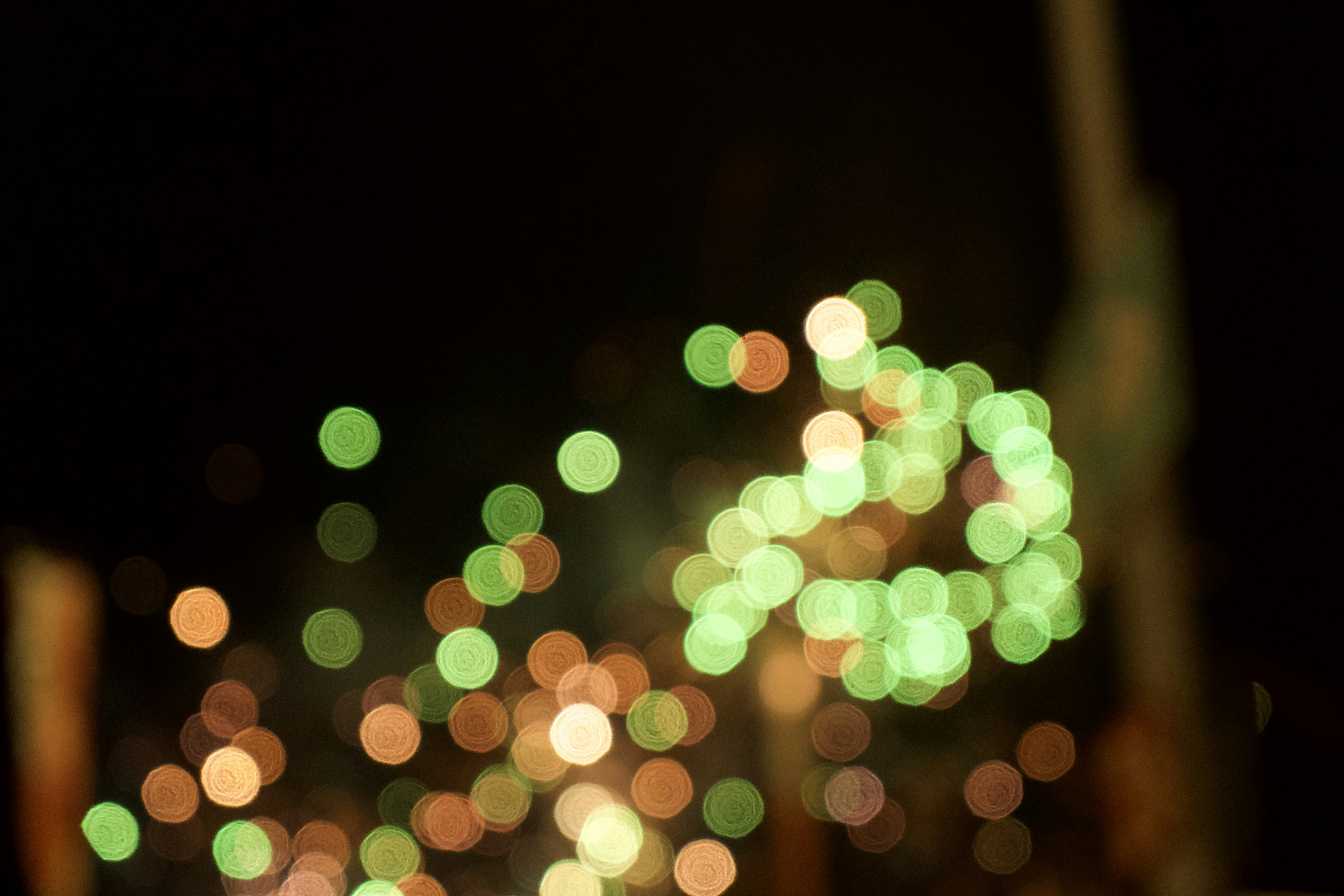 City Lights in Soft Focus: Night Bokeh Above the Street