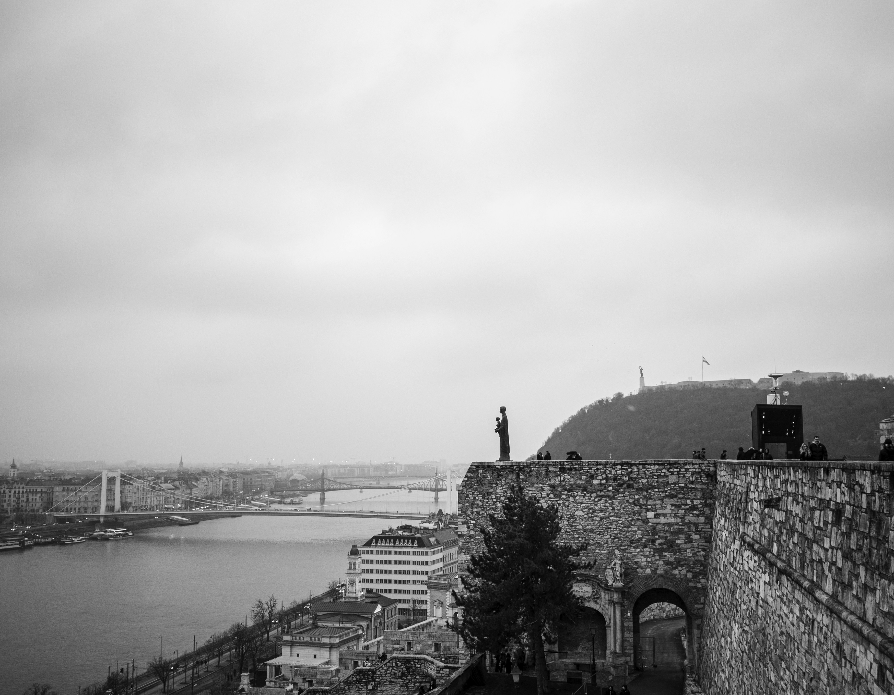 Citadel Overlook: A Quiet Moment on the Riverfront Wall