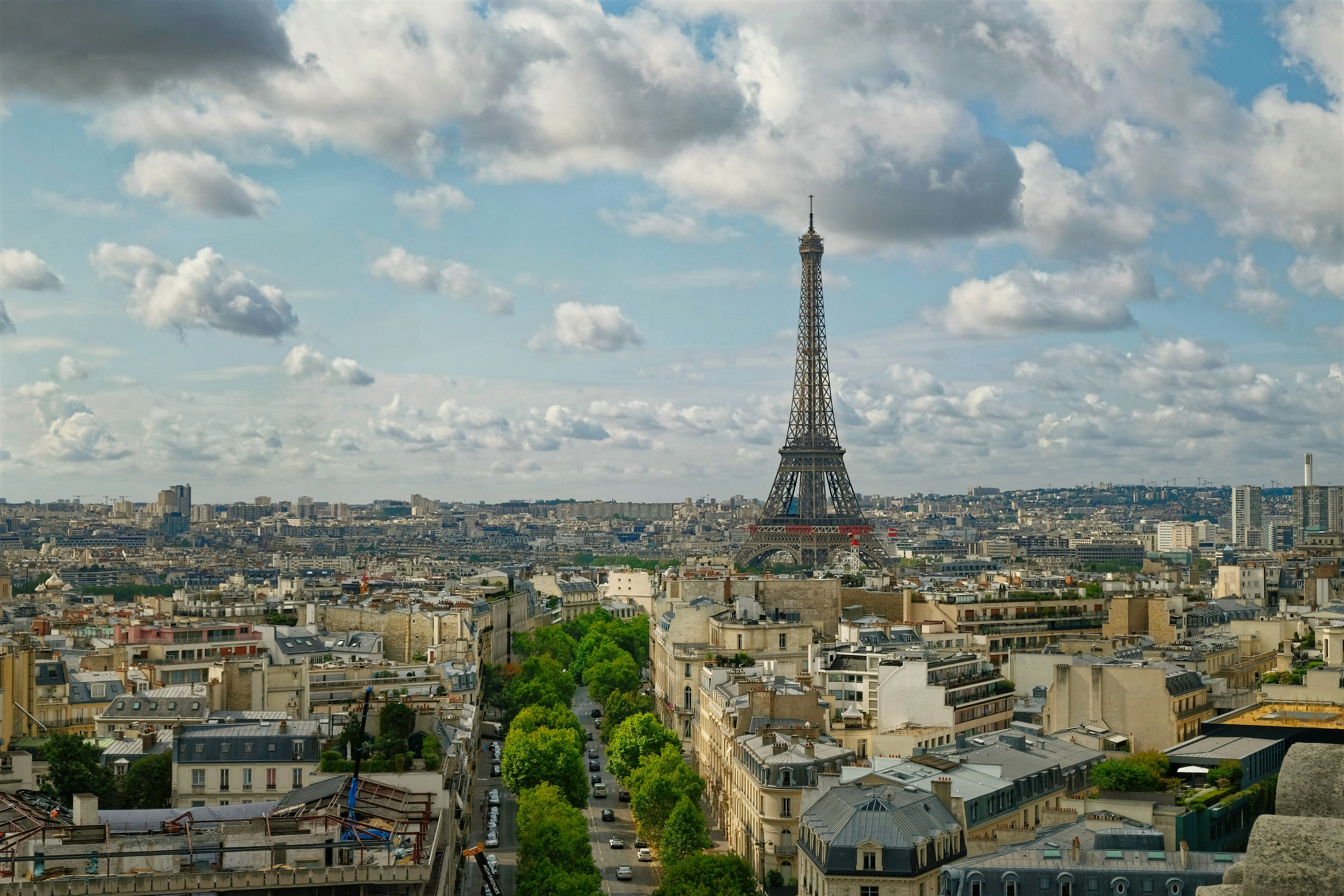 Eiffel Tower Rising Over a Tapestry of Paris Rooftops