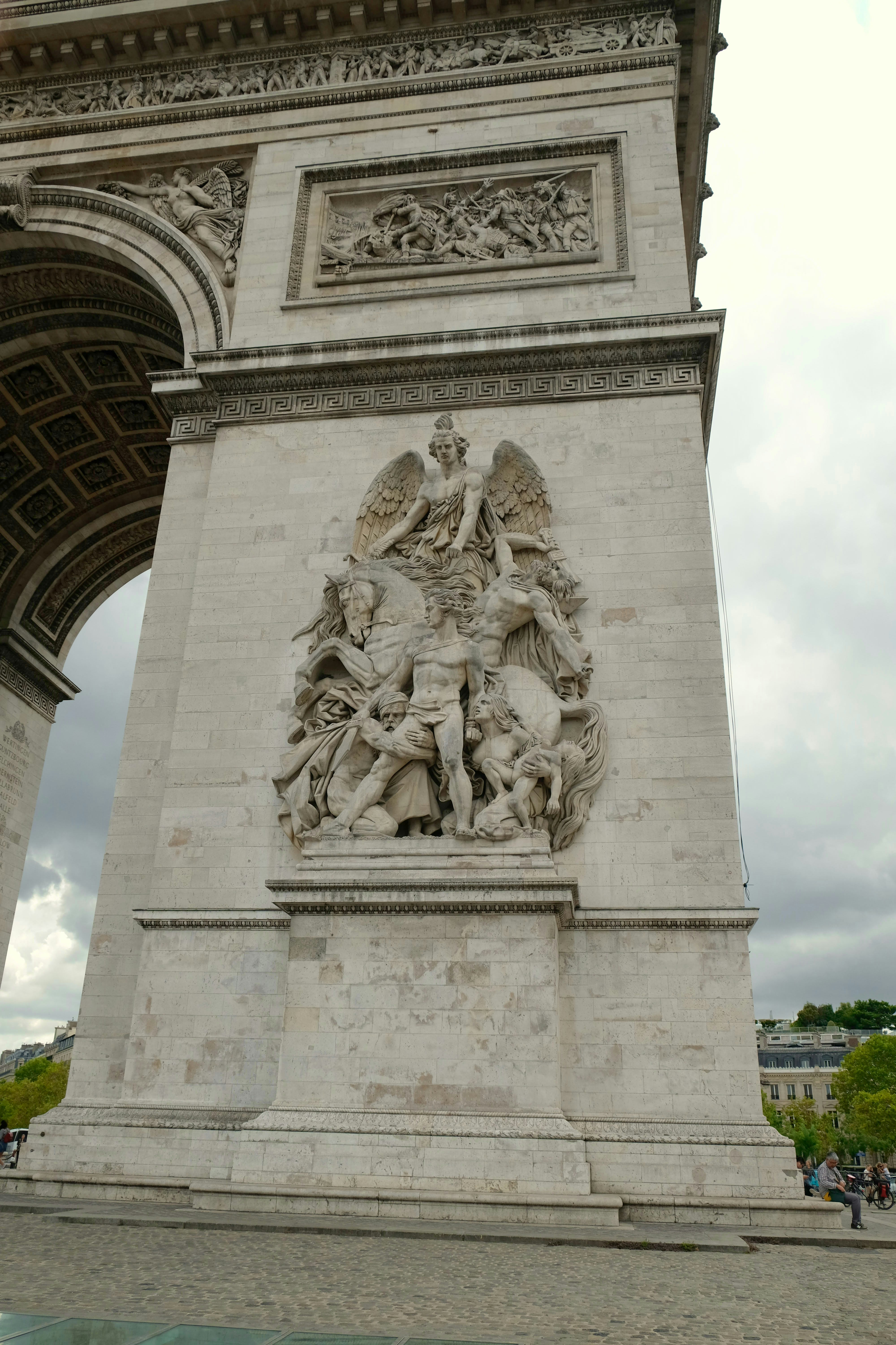 Stone Relief at the Arch: A Heroic Splice of Figures