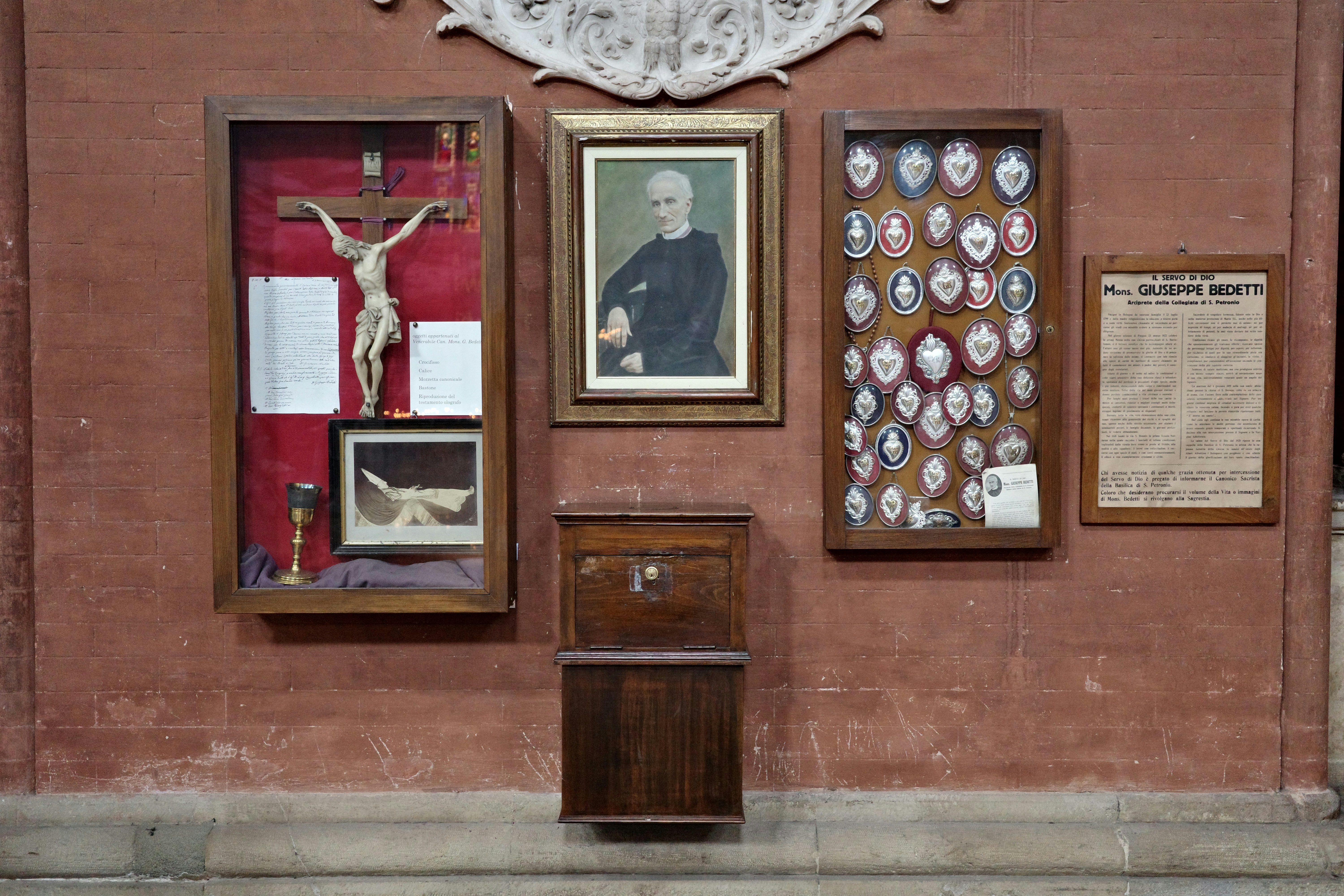 Relics and Reverence: A Shrine on a Brick Facade