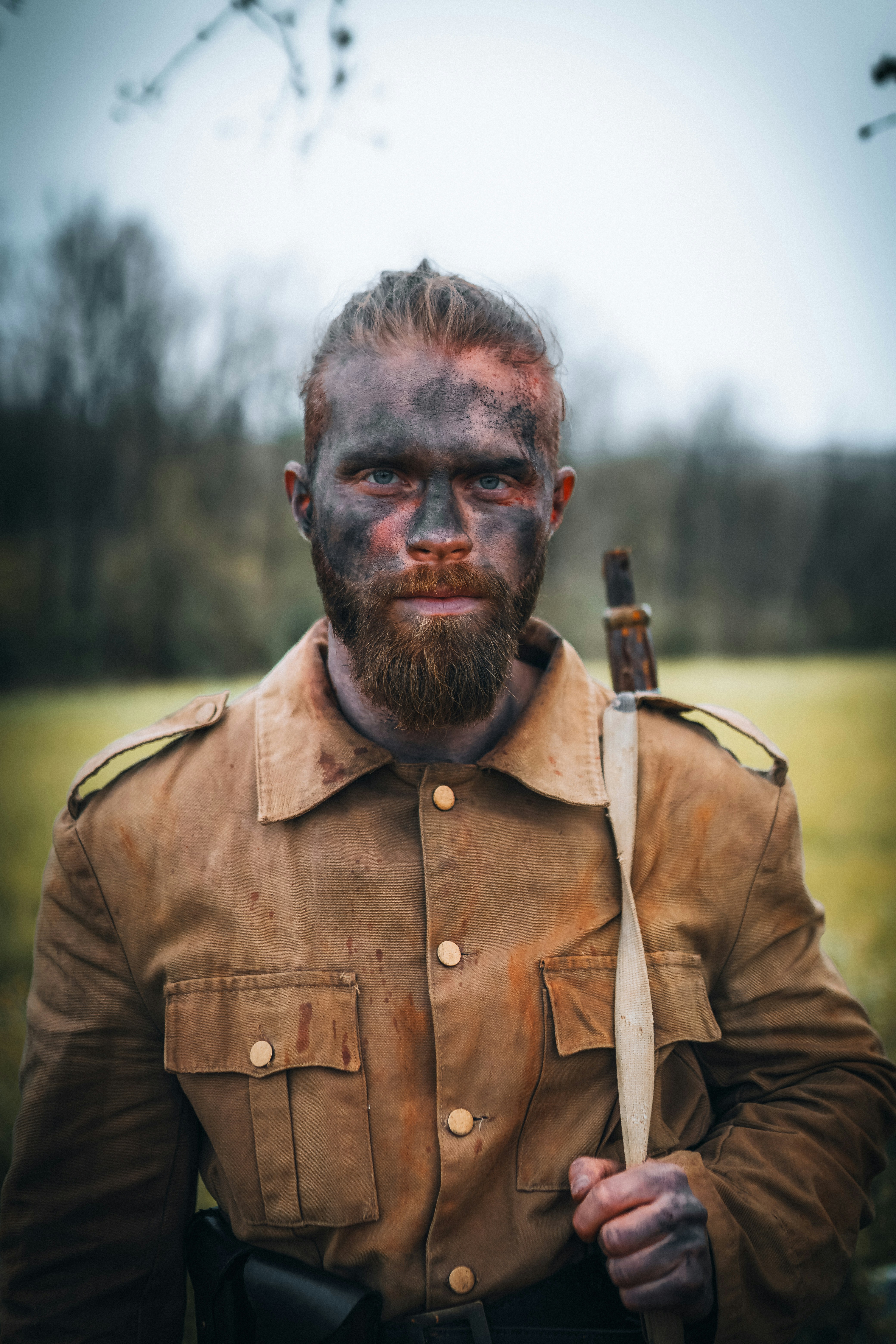 Coal and Courage: A Wartime Portrait in Firelight and Fog