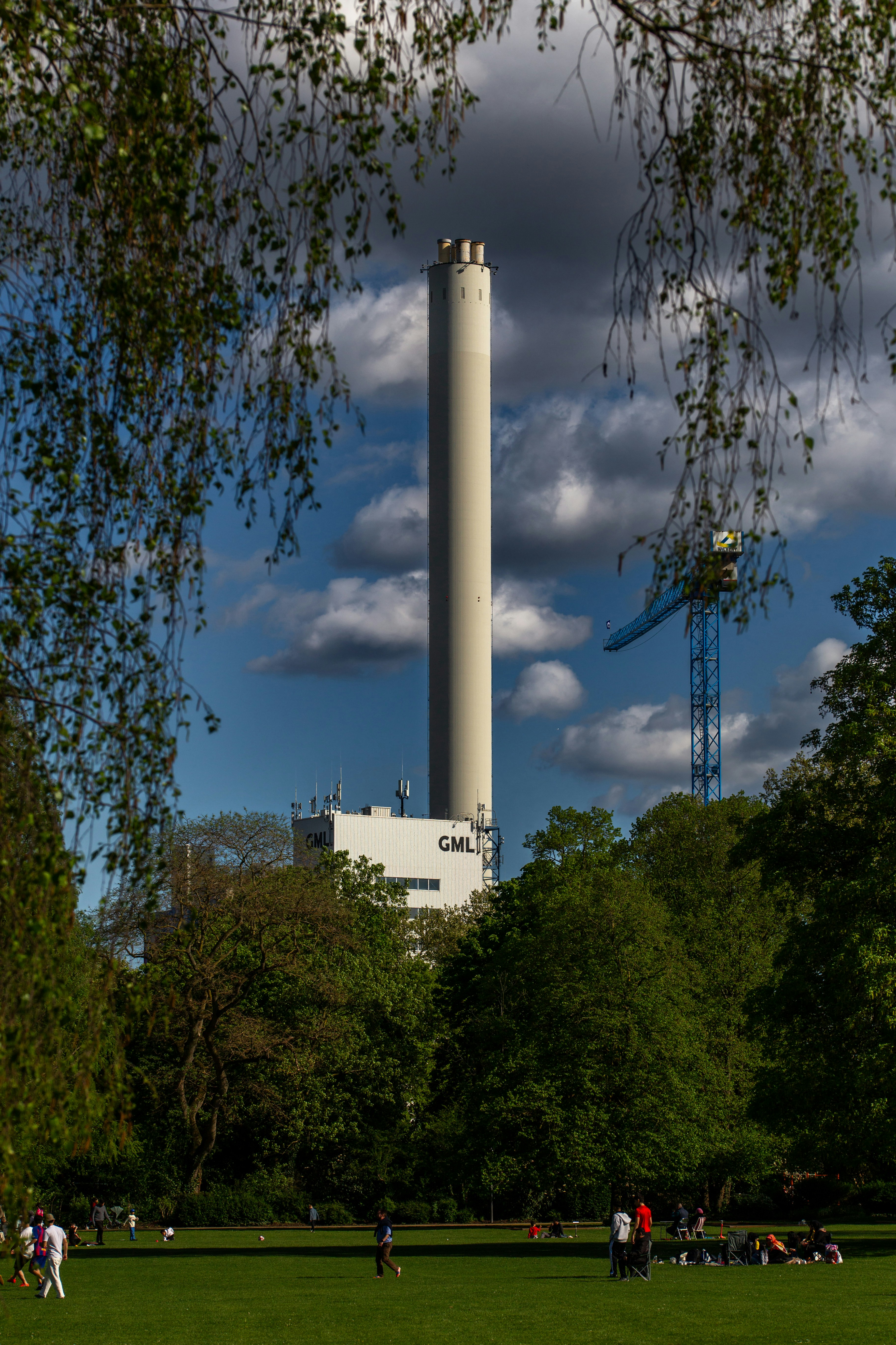 Tower in the Park: A Coal Tower Rising Above Green Canopy